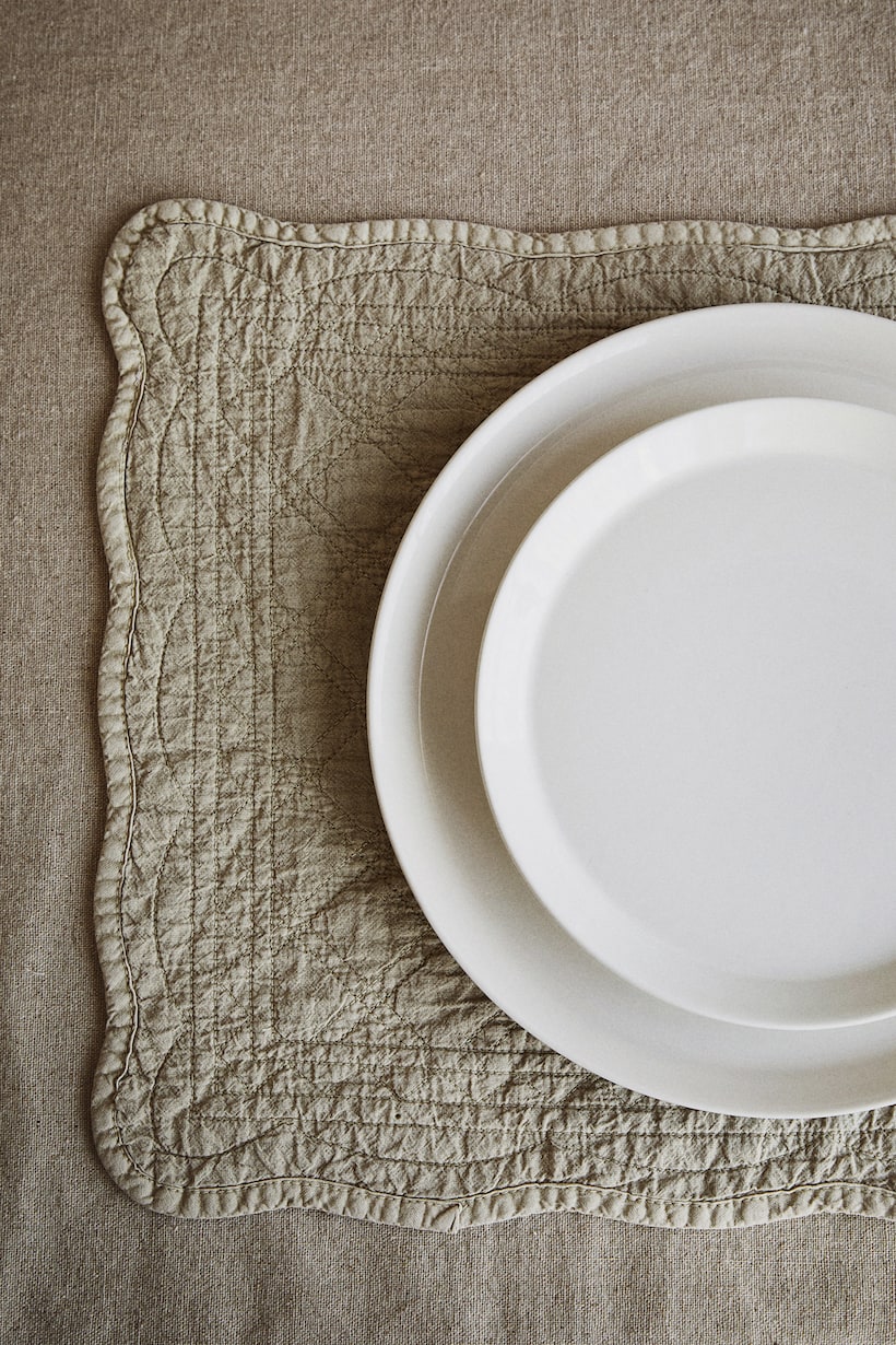 2-pack Quilted Placemats - Beige - Home All | H&M US