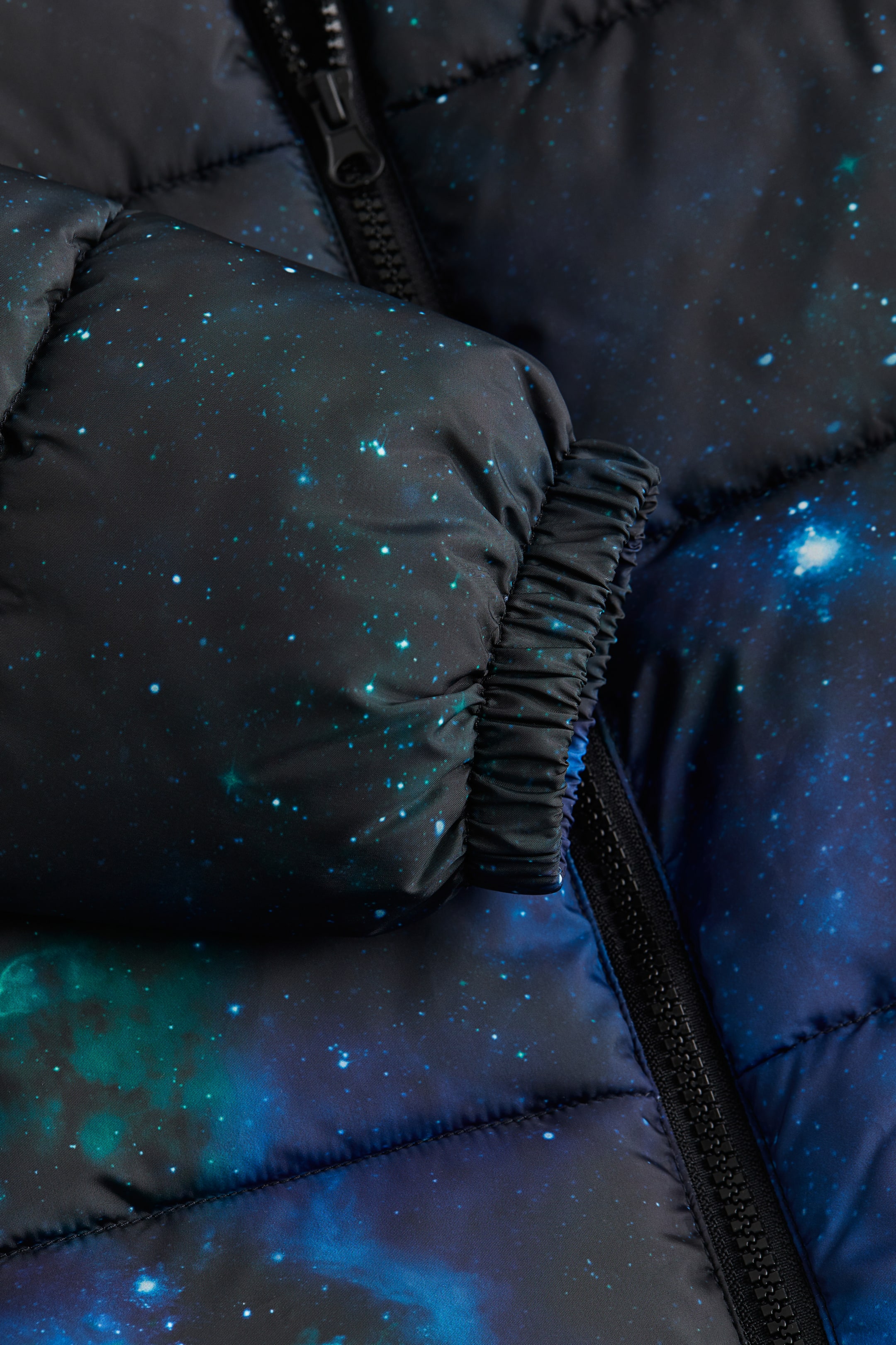 Puffer Jacket - Black/space - Kids | H&M US