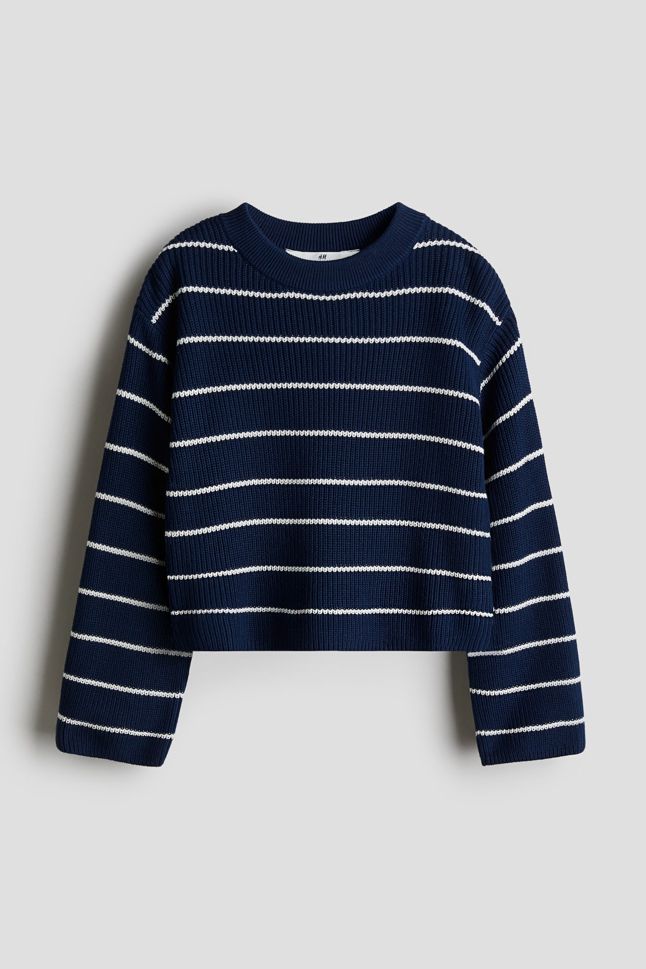 Chandail carré - Marine/rayé - Kids | H&M CA