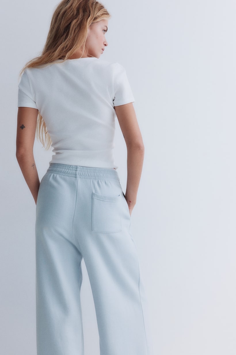 Joggers anchos - Azul claro - Ladies | H&M MX