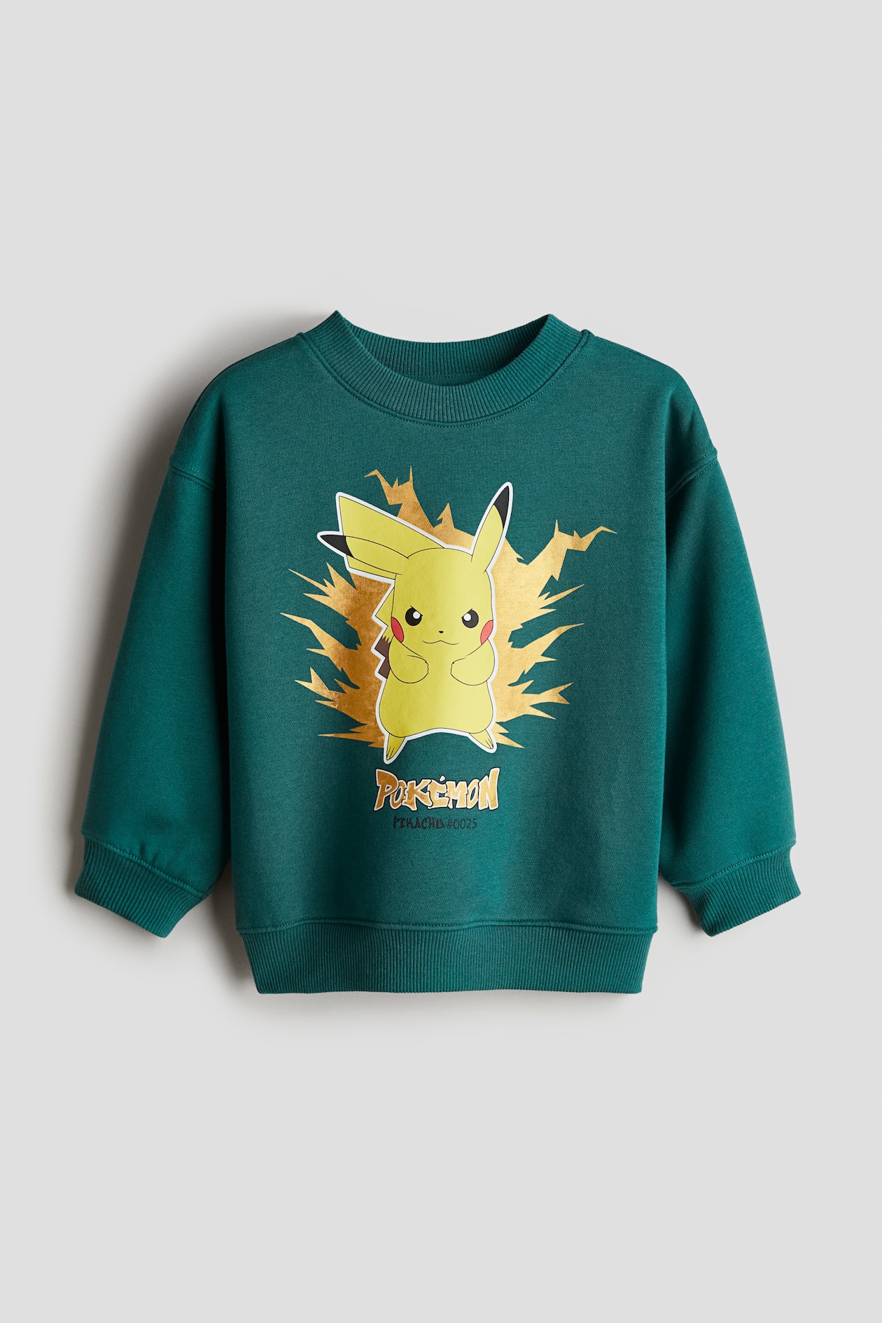 Dark green/Pokémon Motif-detail sweatshirt for kids | H&M GB