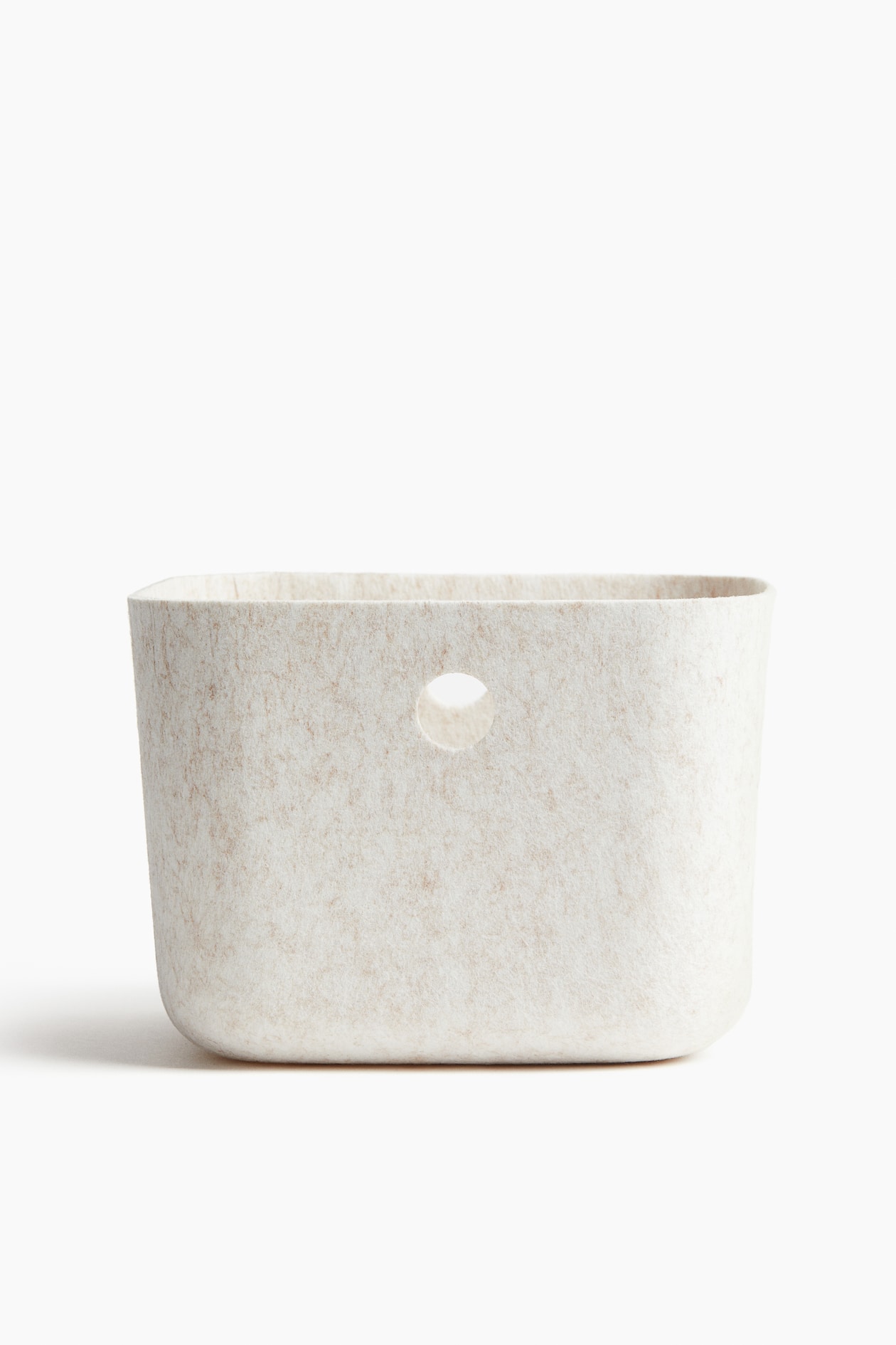 Felted storage basket - Natural white marl - Home All | H&M GB