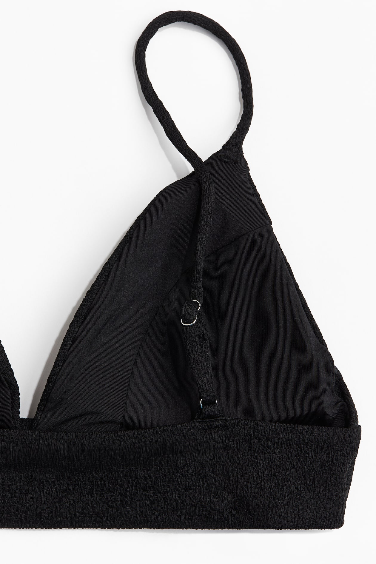 Women's Black Padded triangle bikini top | H&M GB