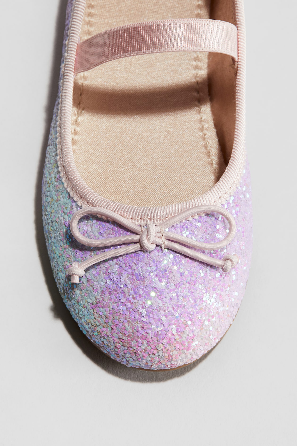 Pink Appliquéd Ballet Flats for kids | H&M US