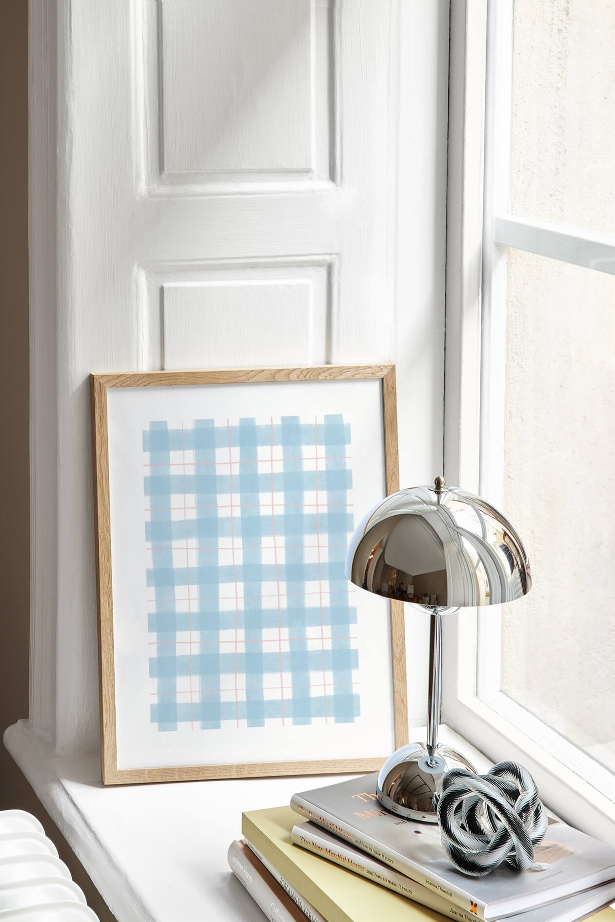 Checkered Sky Poster - Blau/weiß/rosa - Home All | H&M AT
