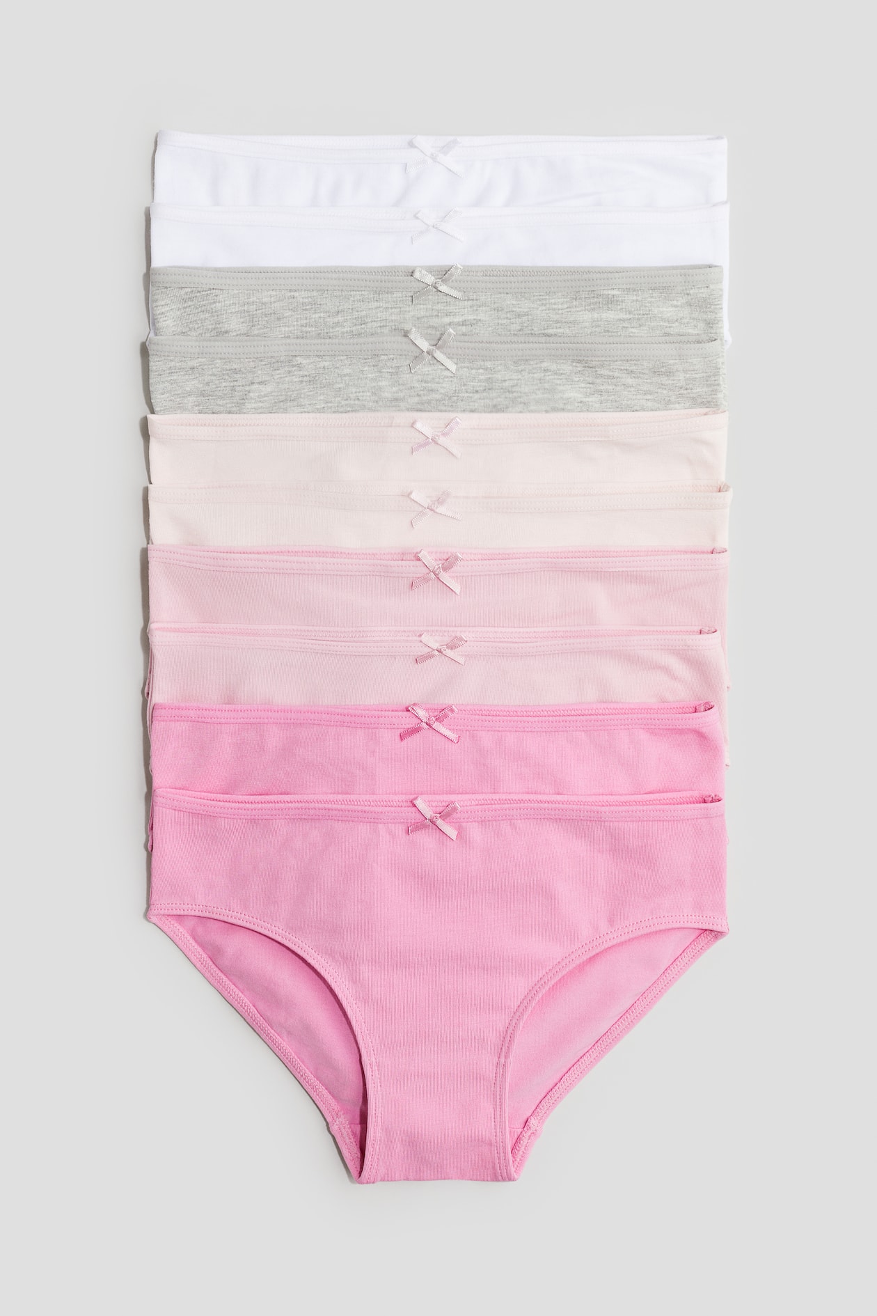 10-pack trosa briefs i bomull - Ljusrosa/Vit - BARN | H&M SE