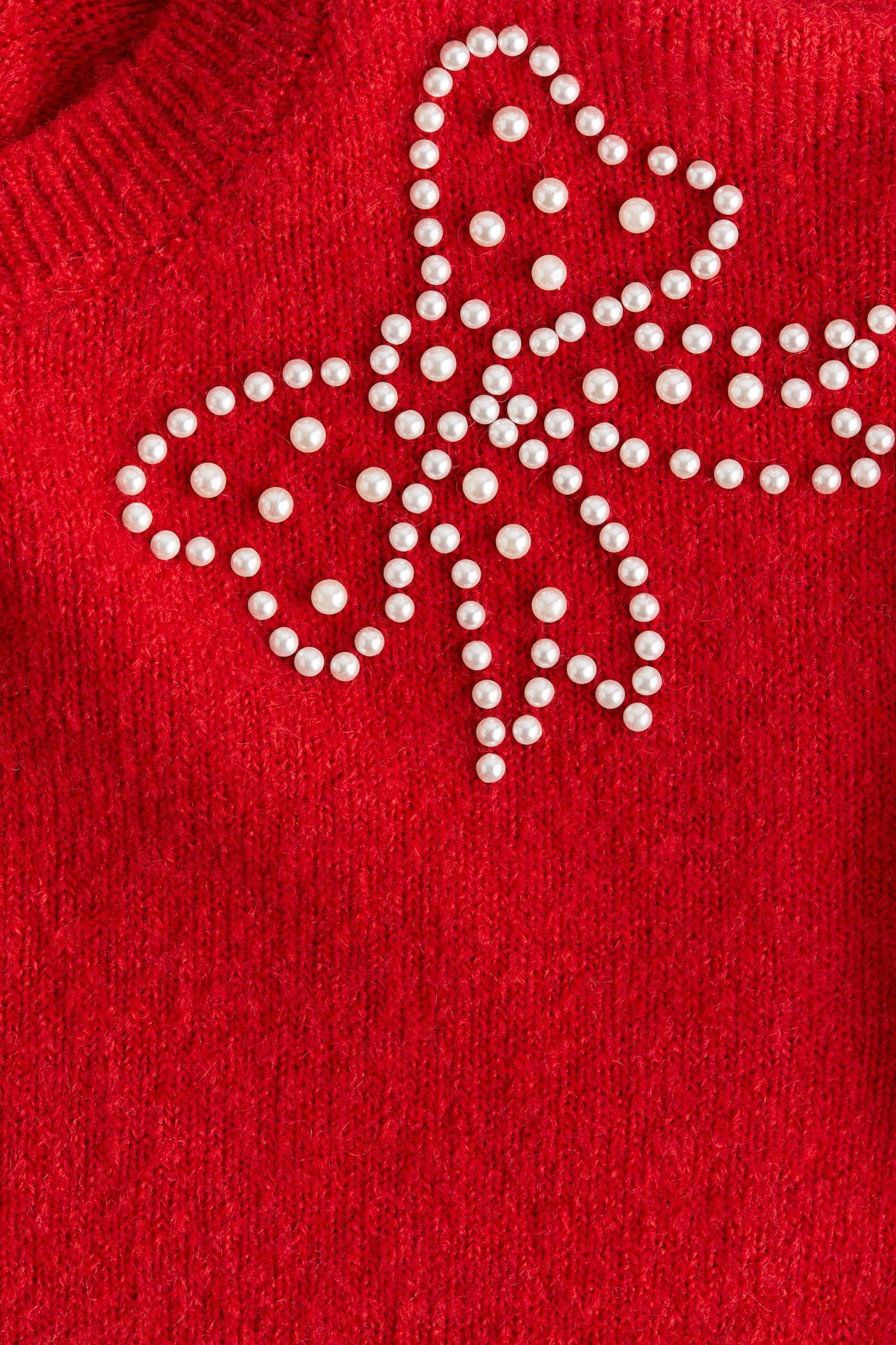 Red/bows Embellished Sweater for kids | H&M US