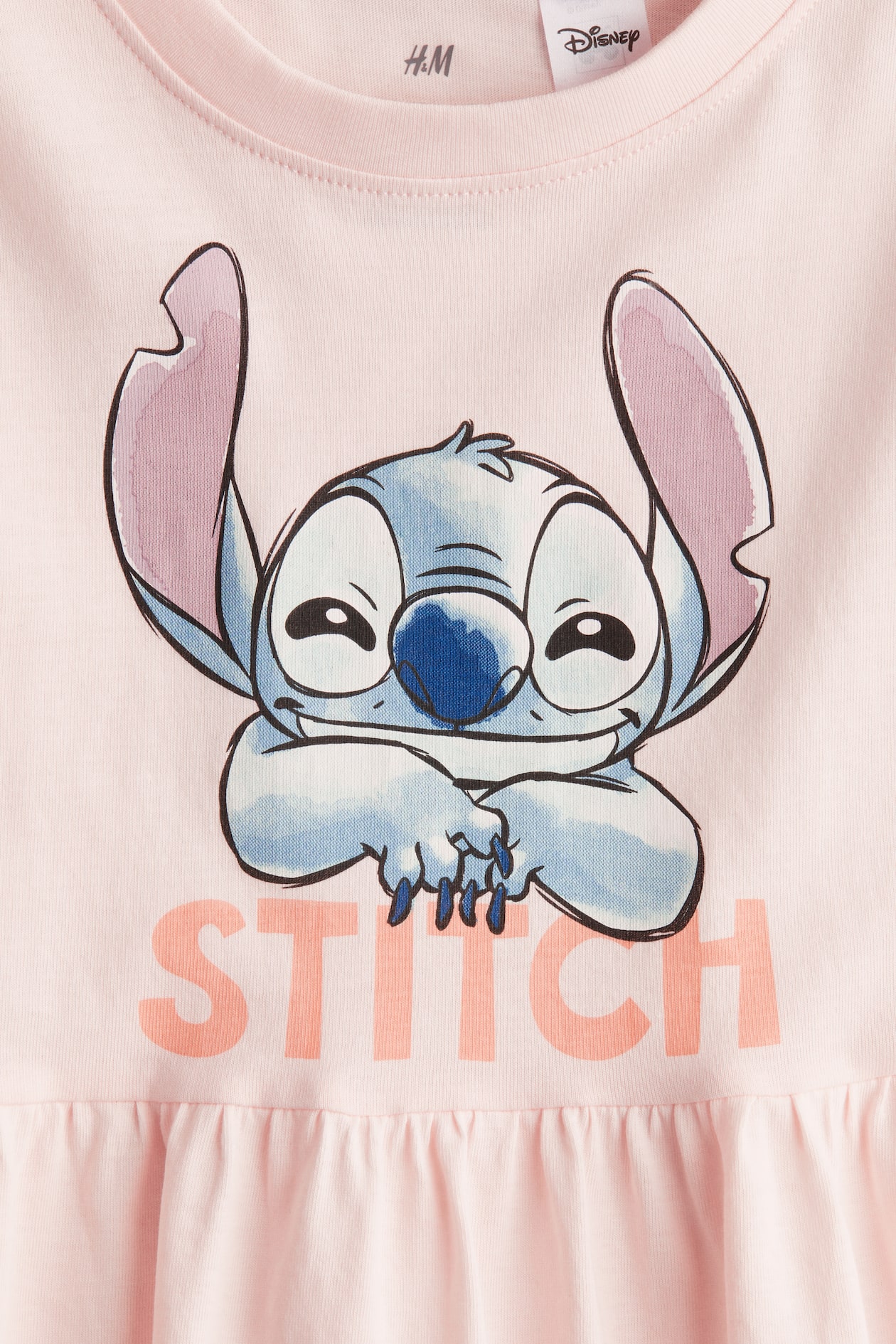 Printed Jersey Dress - Light pink/Lilo & Stitch - Kids | H&M US