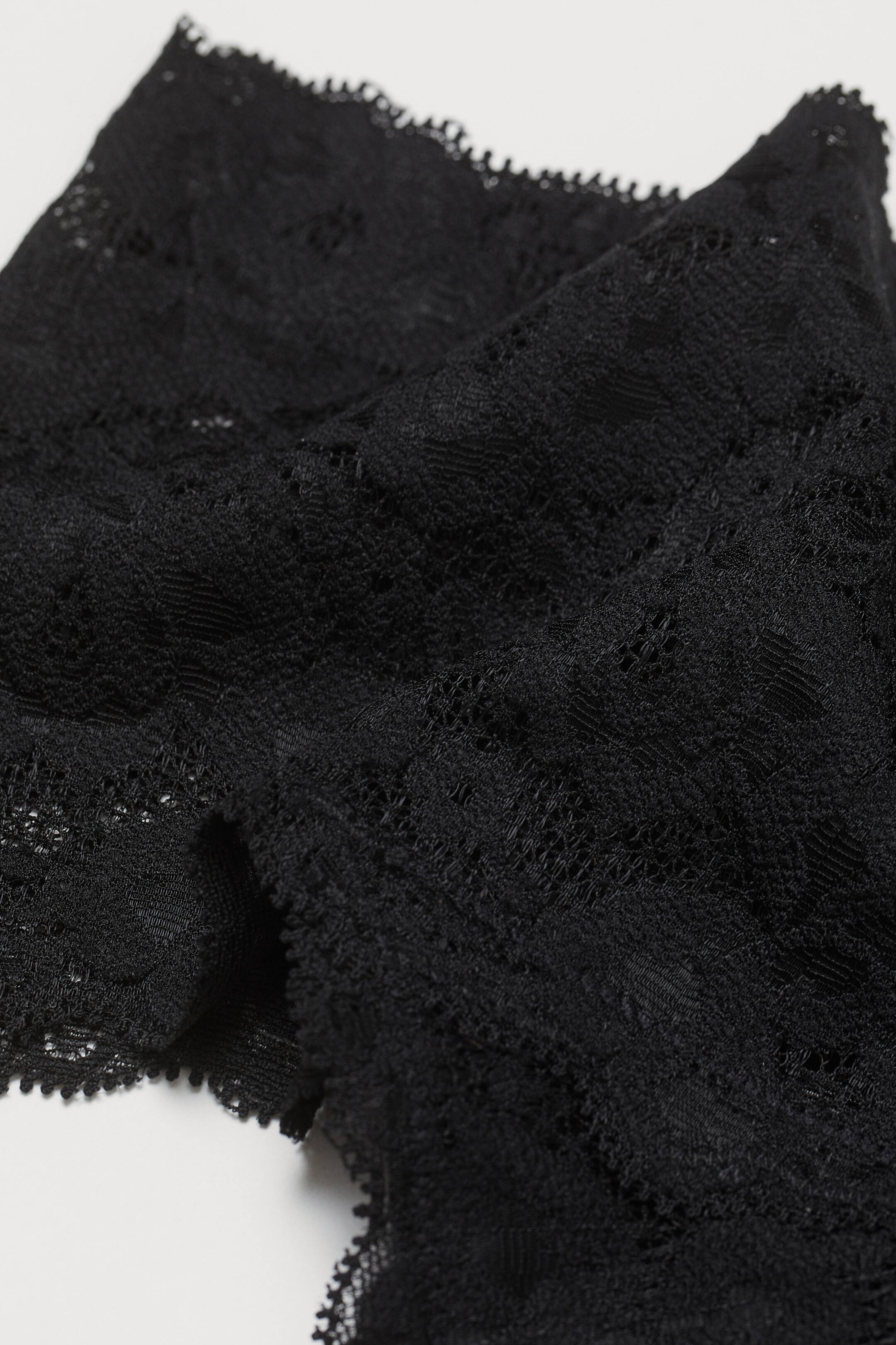 2-pack truse thong i blonde - Normalhøy midje - Sort - DAME | H&M NO