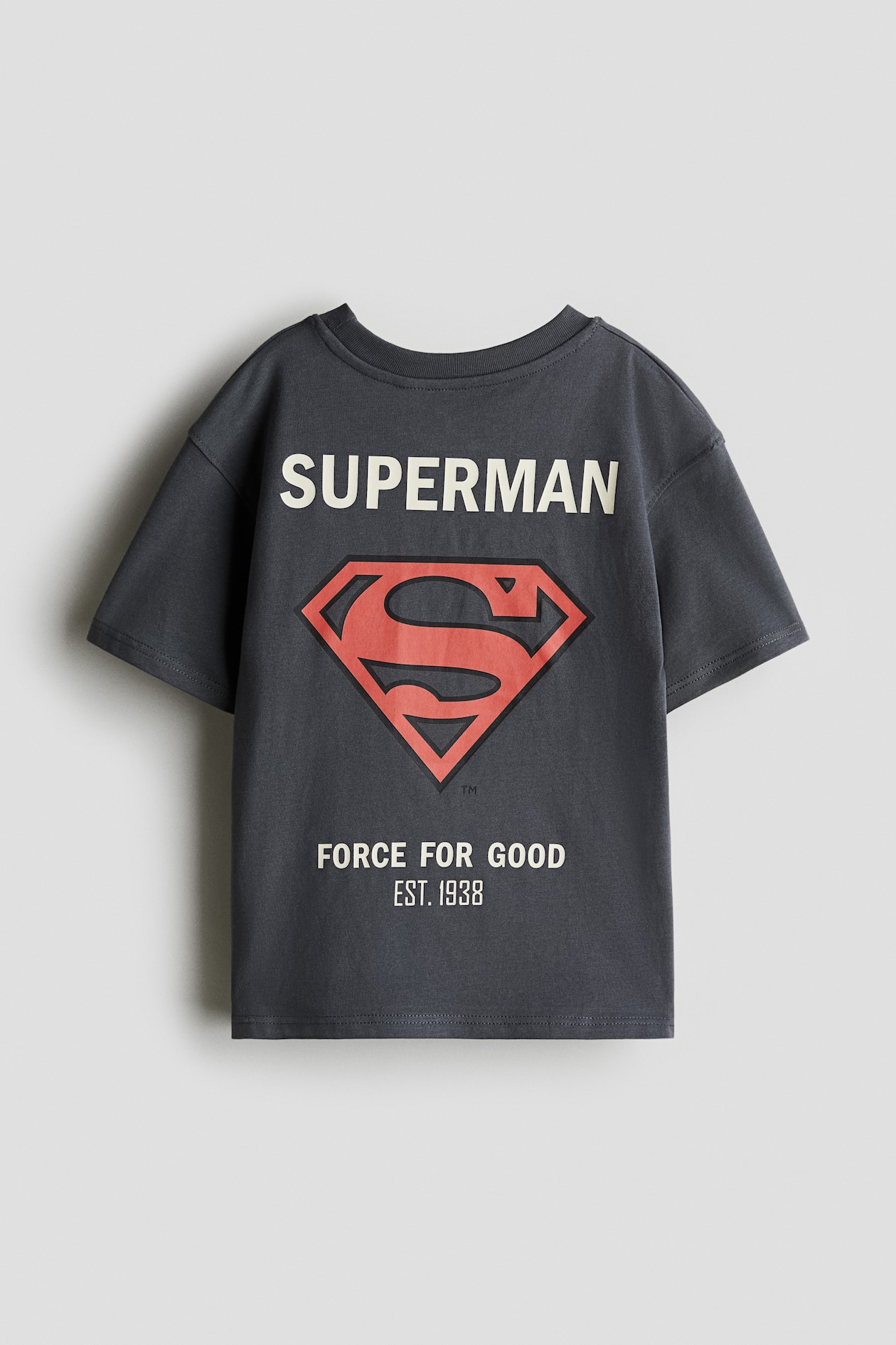 Dark grey/Superman Oversized printed T-shirt for kids | H&M SG