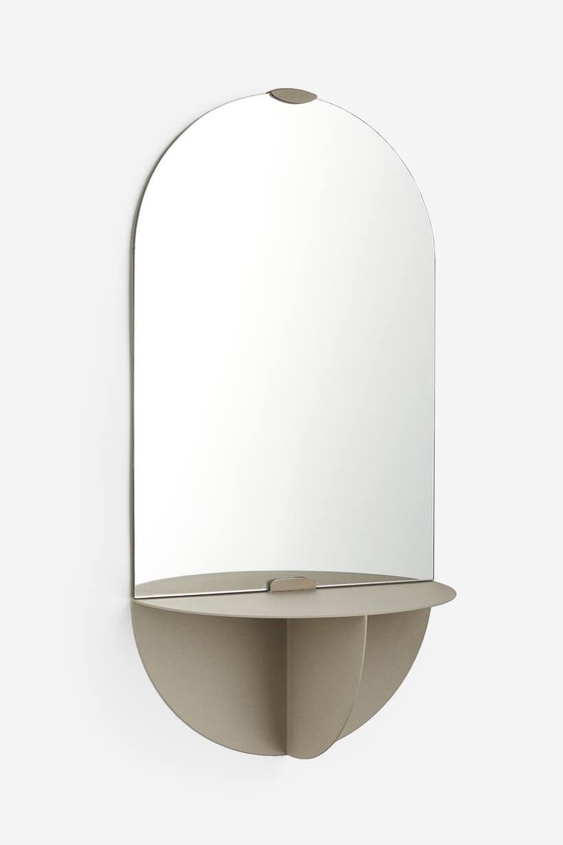 Mirror with Shelf - Light beige - Home All | H&M US