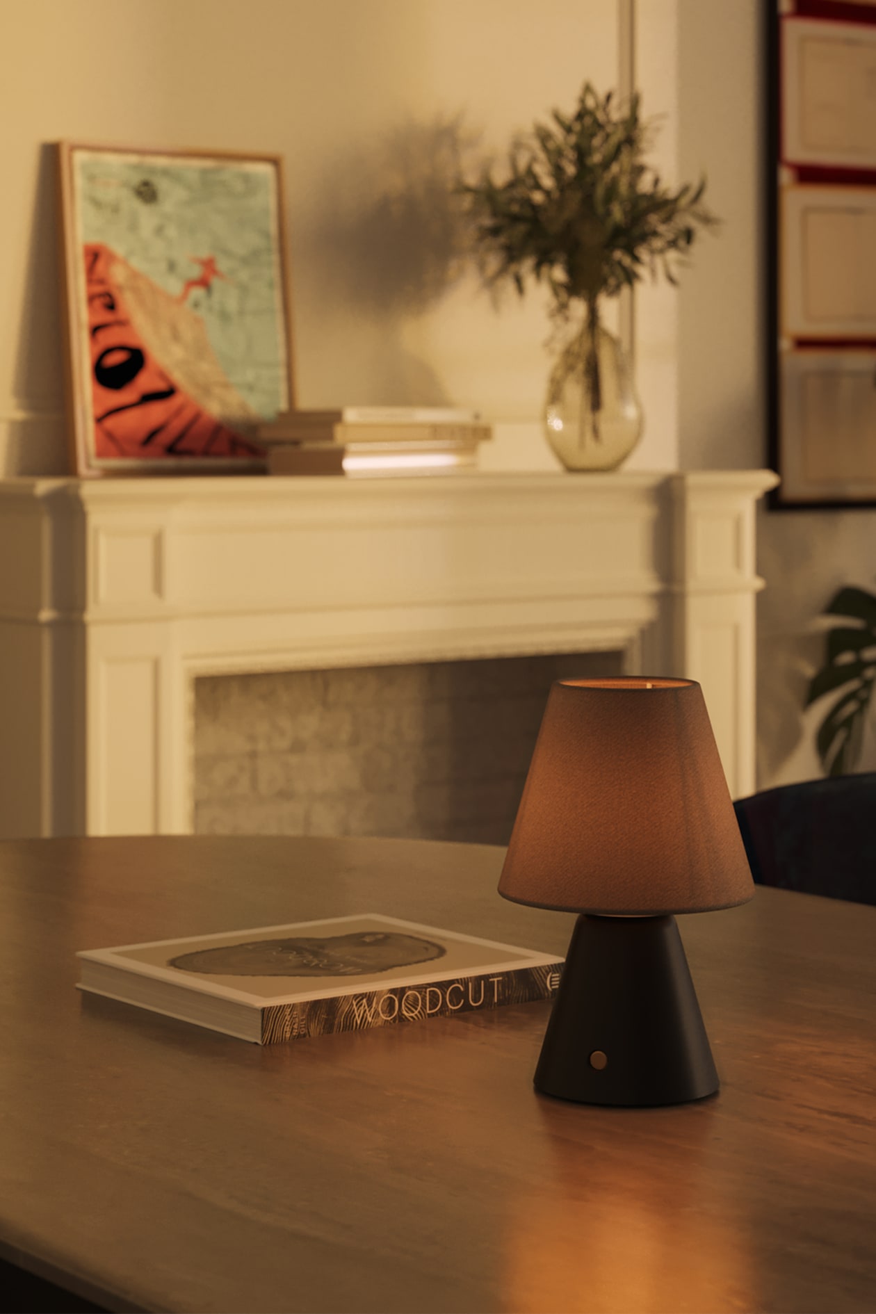 Heroplaadbare Lamp Met Lampenkap En Lichtbron - Grijs Zwart - Creative ...