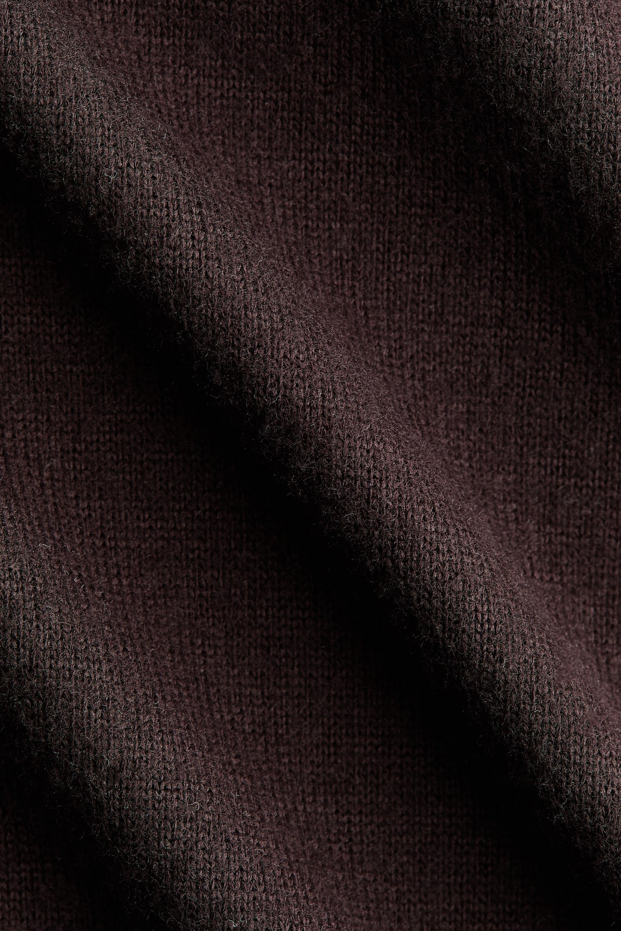 Women's Dark brown Lace-Trimmed Knit Top | H&M CA