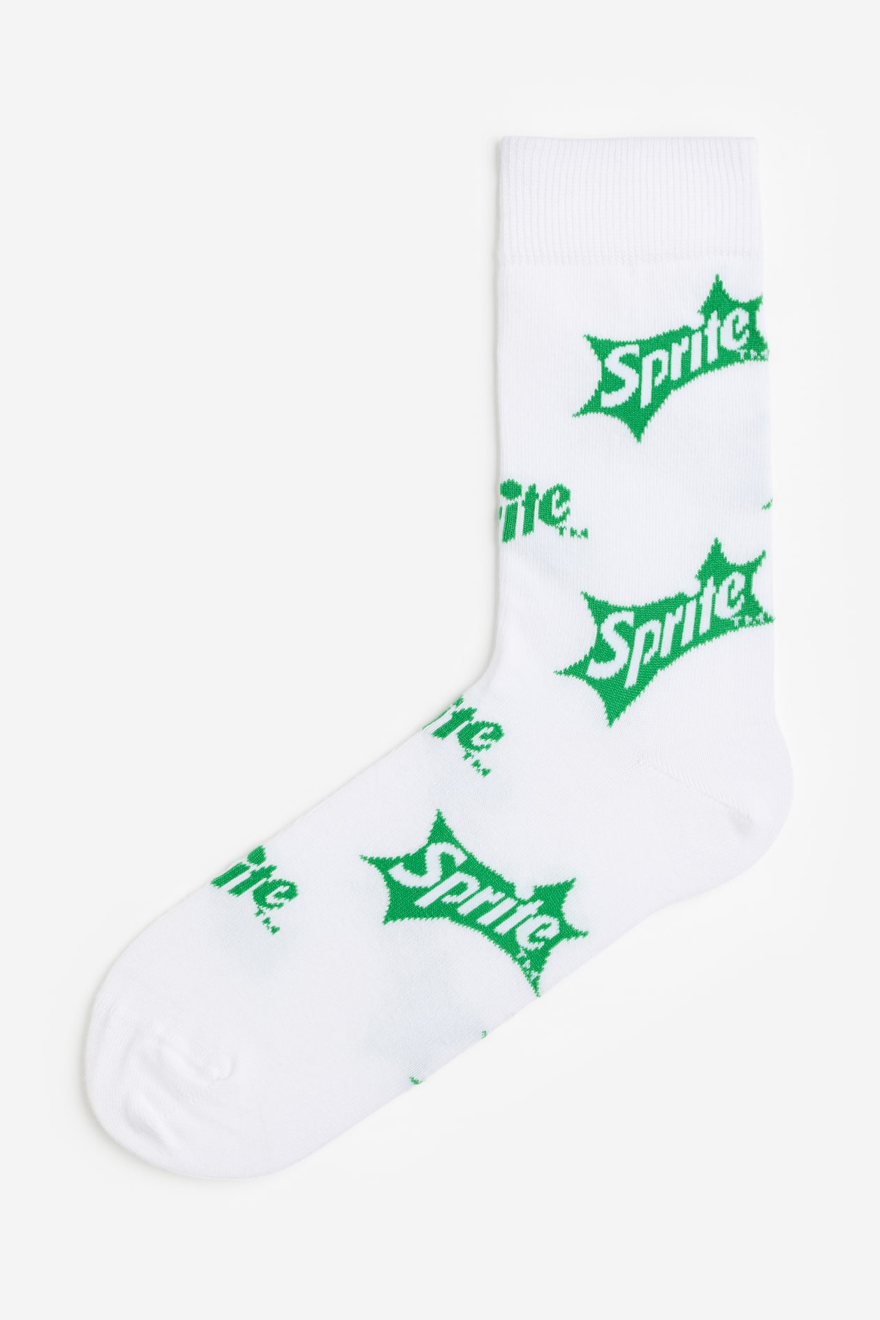 Motif-detail Socks - White/Sprite - Men | H&M US
