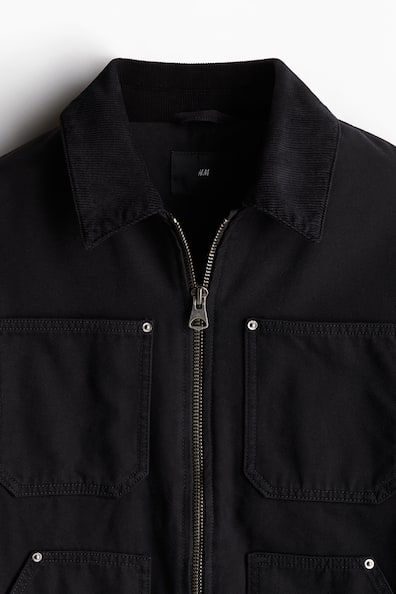 Men’s Black Loose Fit Padded Utility Jacket | H&M US