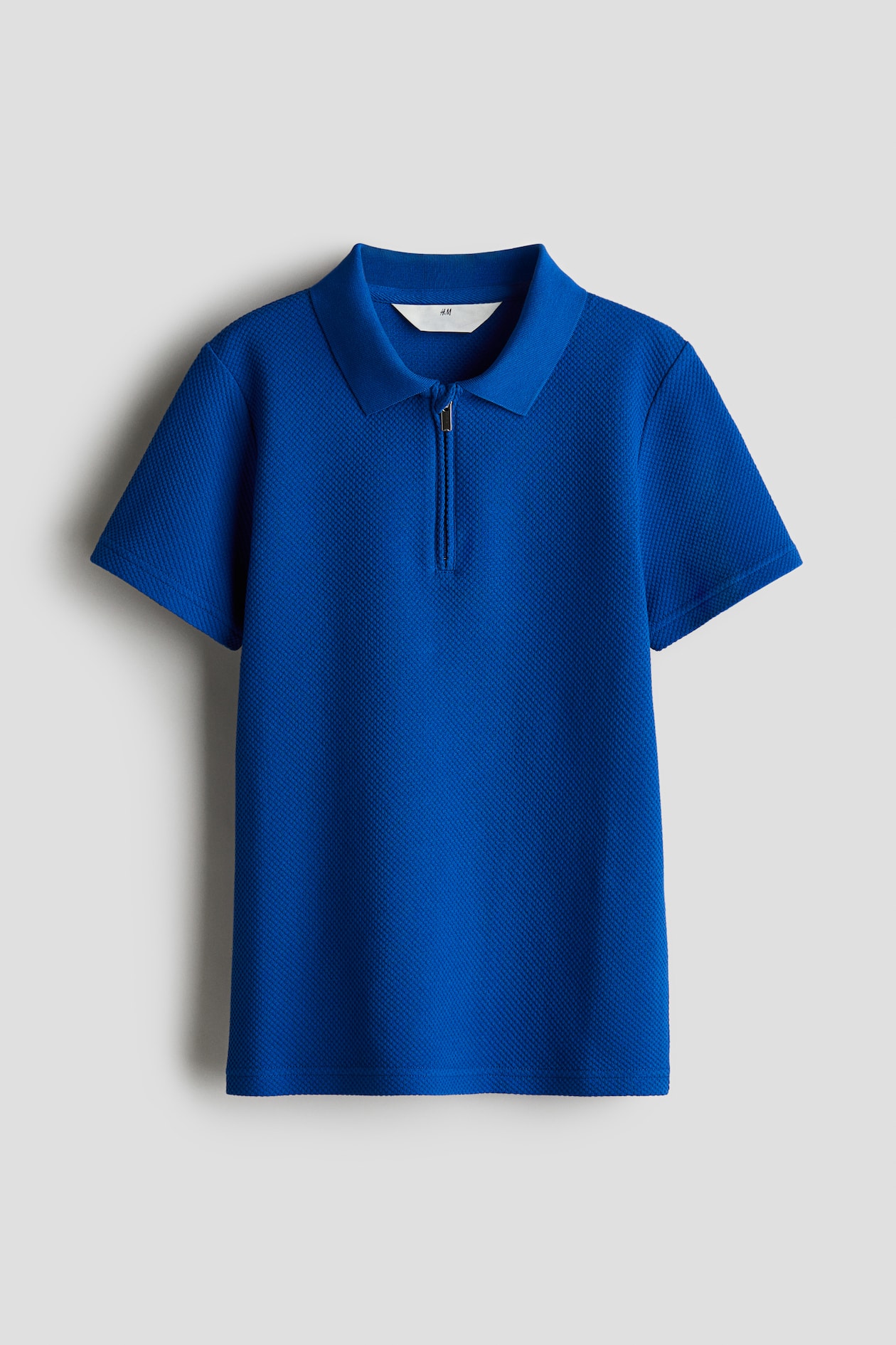 Polo avec col zippé - Bleu vif - ENFANT | H&M FR