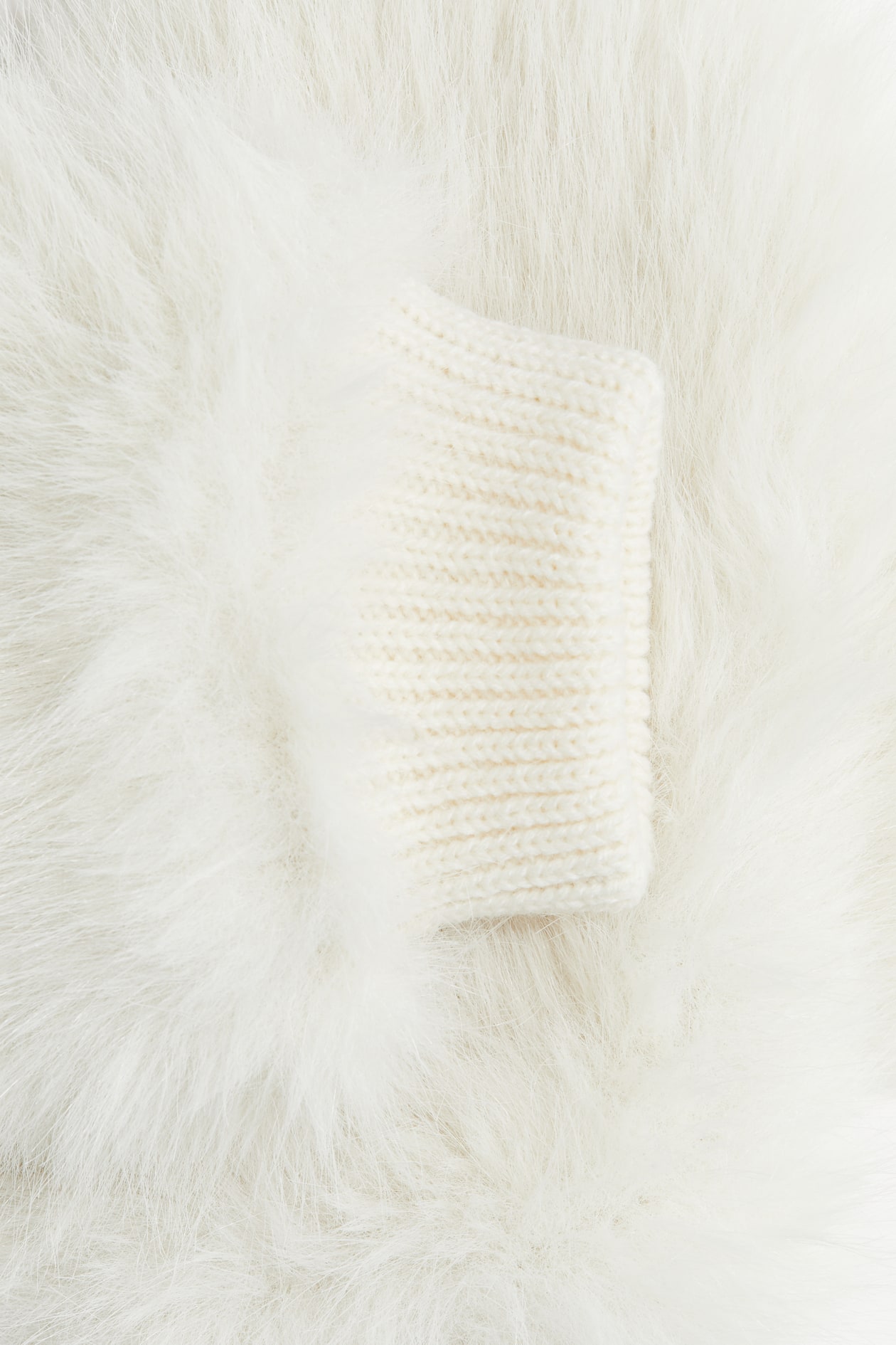 Women's White Fluffy mittens | H&M GB