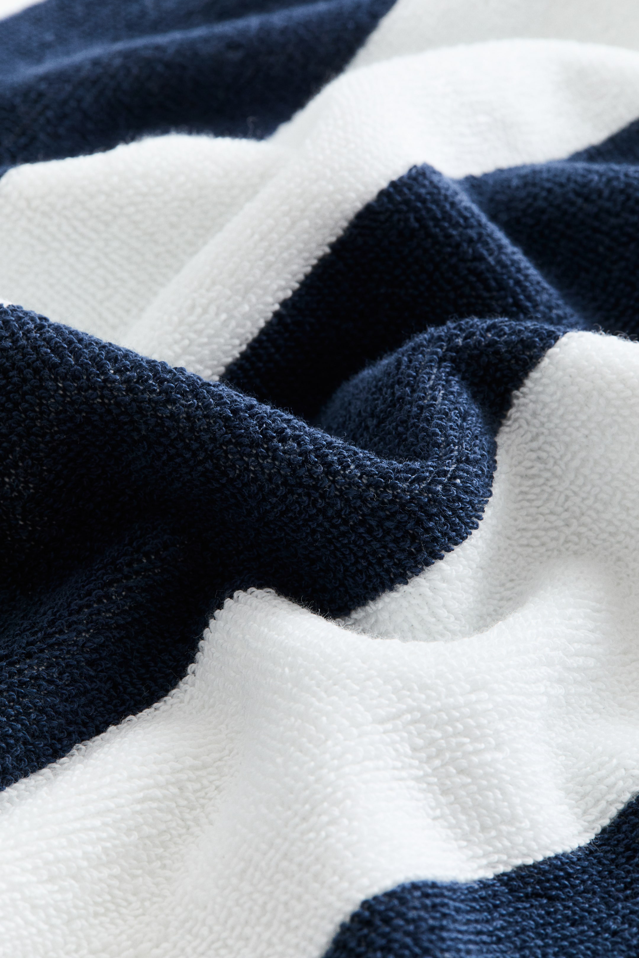 Striped hand towel - Navy blue/Striped - Home All | H&M IN