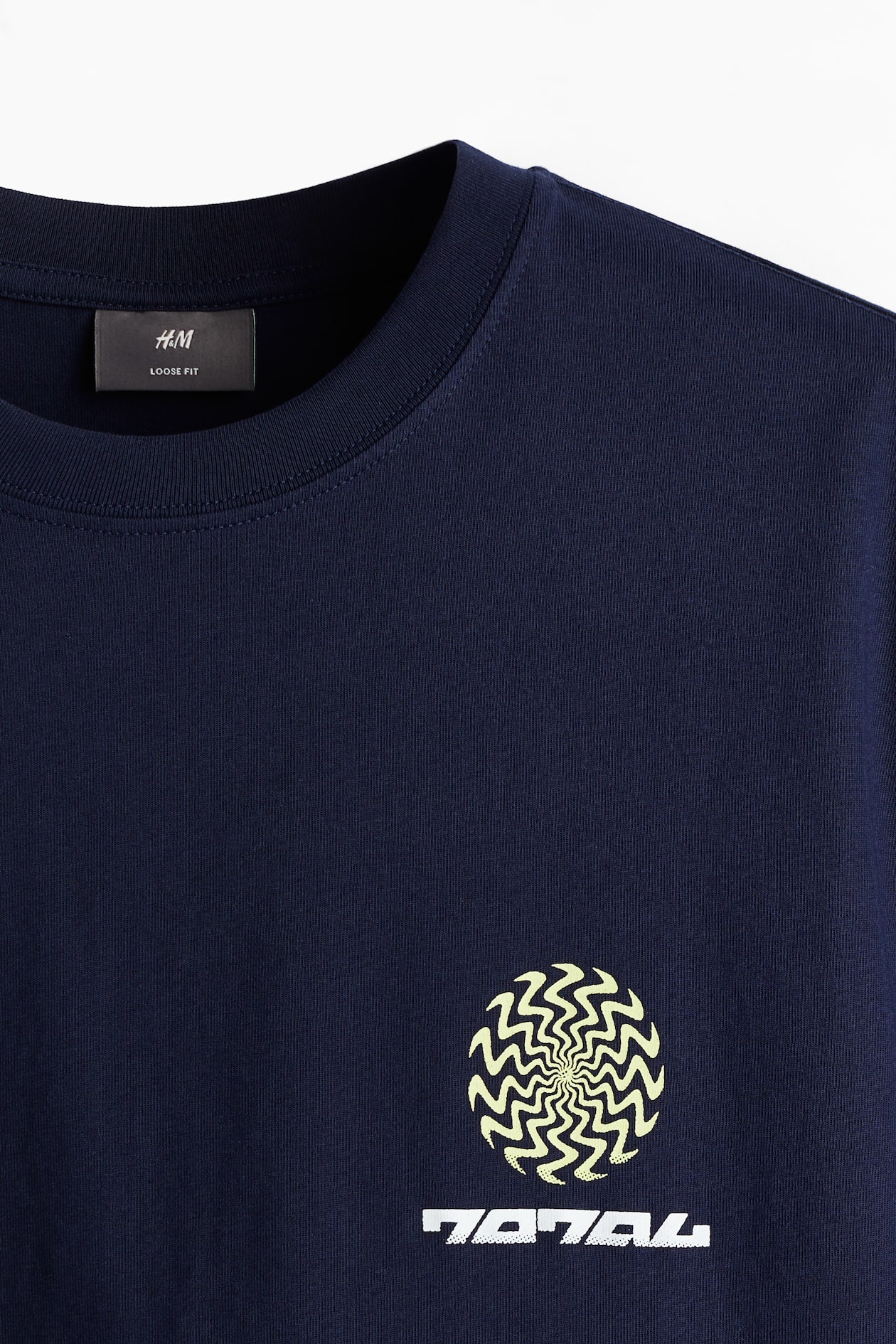 Camiseta con motivo estampado Loose Fit - Azul oscuro/Total - HOMBRE ...