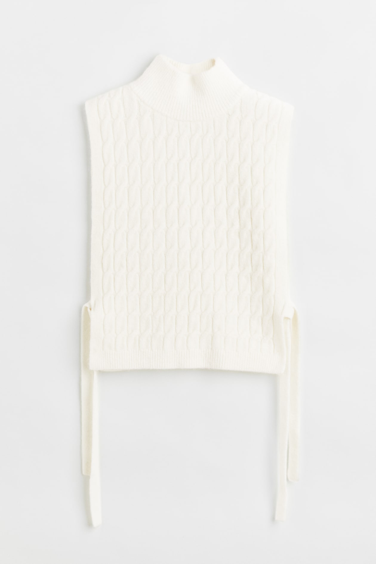 Suéter sin mangas en punto trenzado - Blanco - MUJER | H&M ES