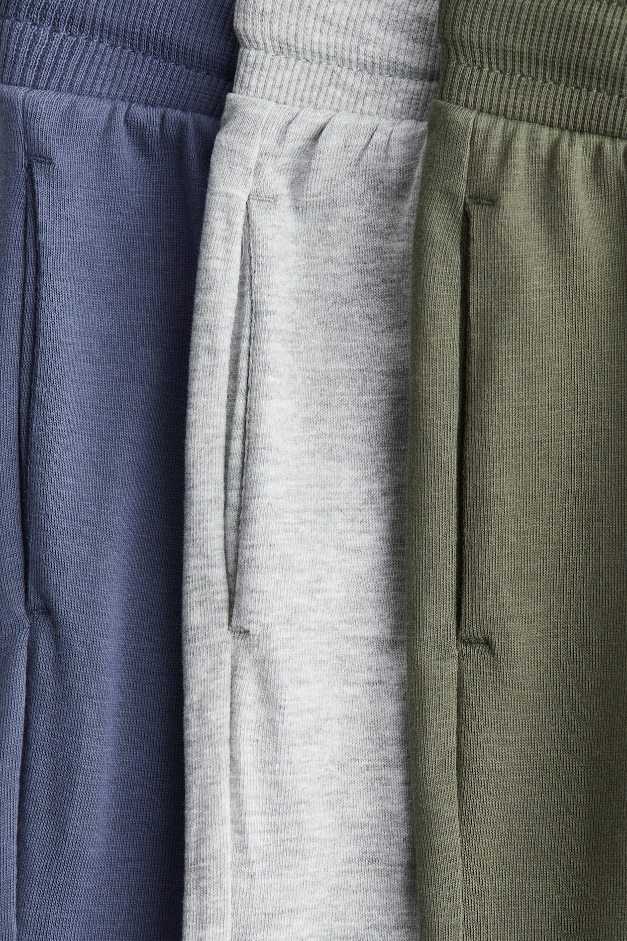 Pack de 3 joggers - Azul/Gris jaspeado/Verde caqui - NIÑOS | H&M ES
