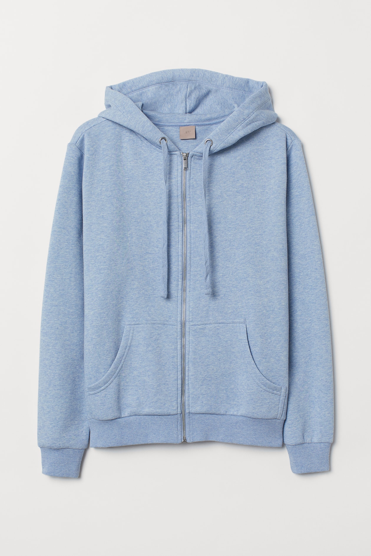 H&M+ Hooded Jacket - Light blue melange - Ladies | H&M US
