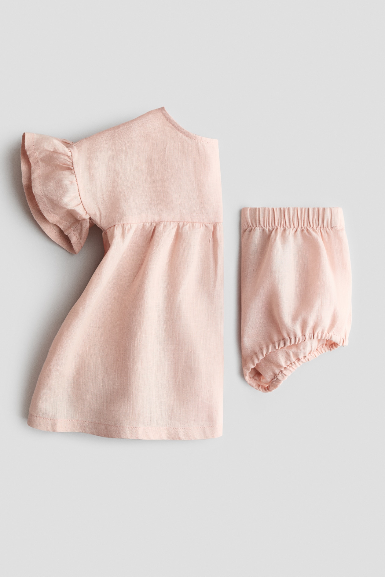 Light pink 2-Piece Linen Set for kids | H&M CA