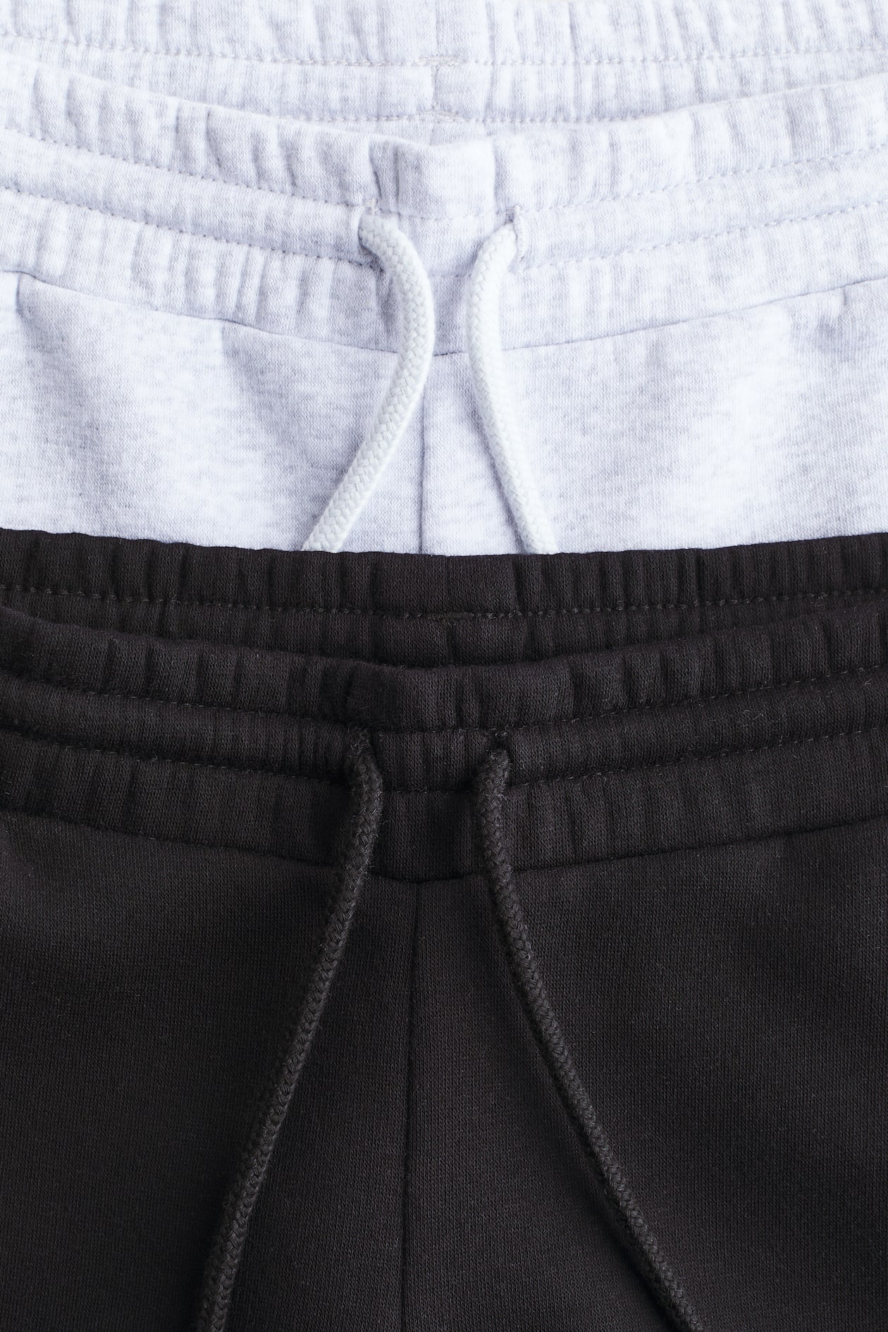 Black/light gray melange 2-Pack Brushed-Inside Joggers for kids | H&M US