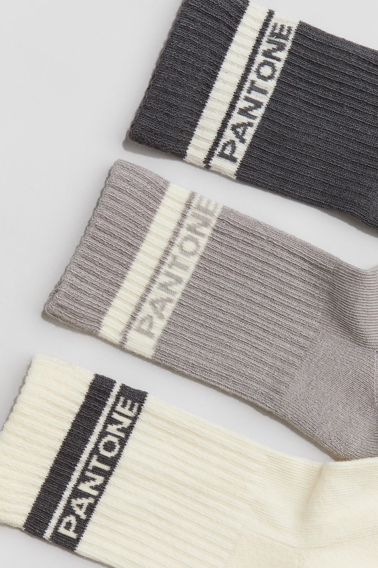 3-pack Text-Motif Socks - Gray - Kids | H&M US