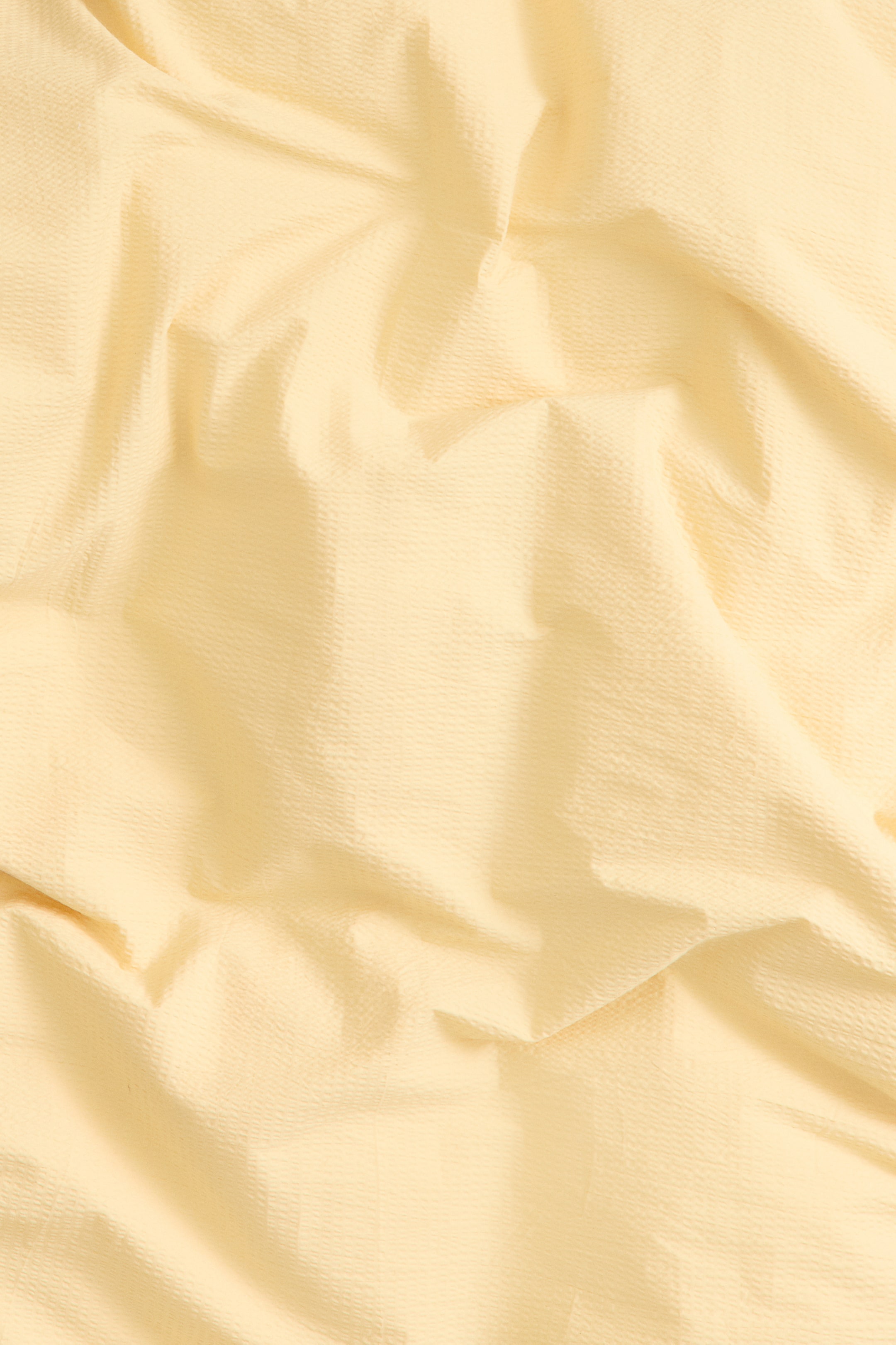 Light yellow Seersucker King/Queen Duvet Cover Set at H&M Home | H&M CA