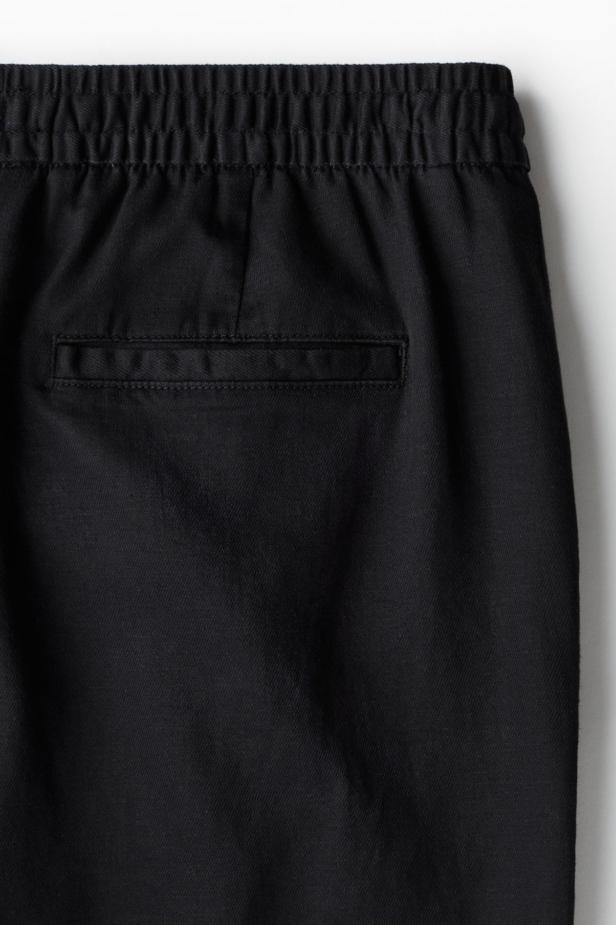 Men’s Black Relaxed-Fit Linen Pants | H&M US