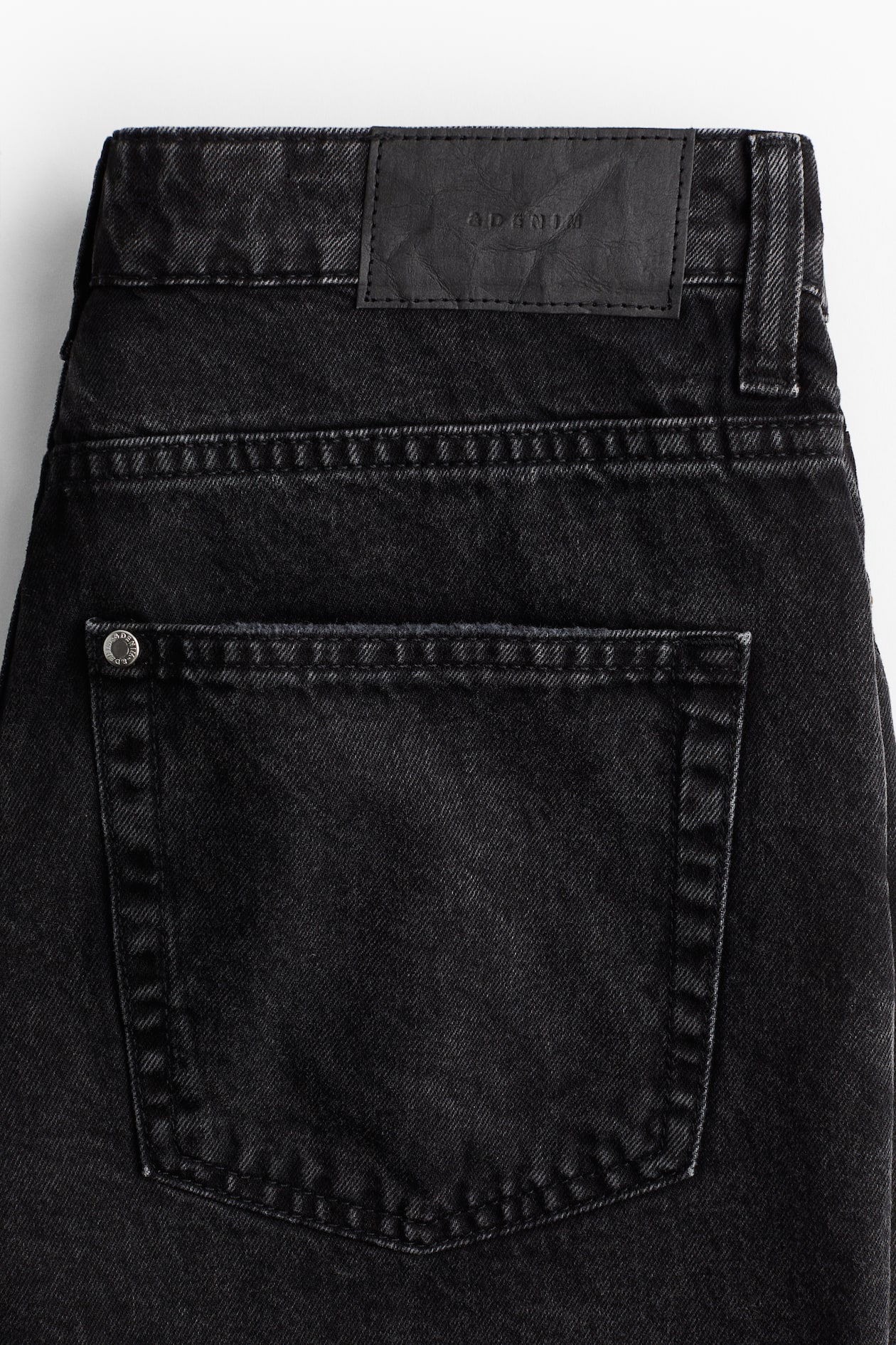 High Bermuda Denim Shorts - Black - Ladies | H&M US