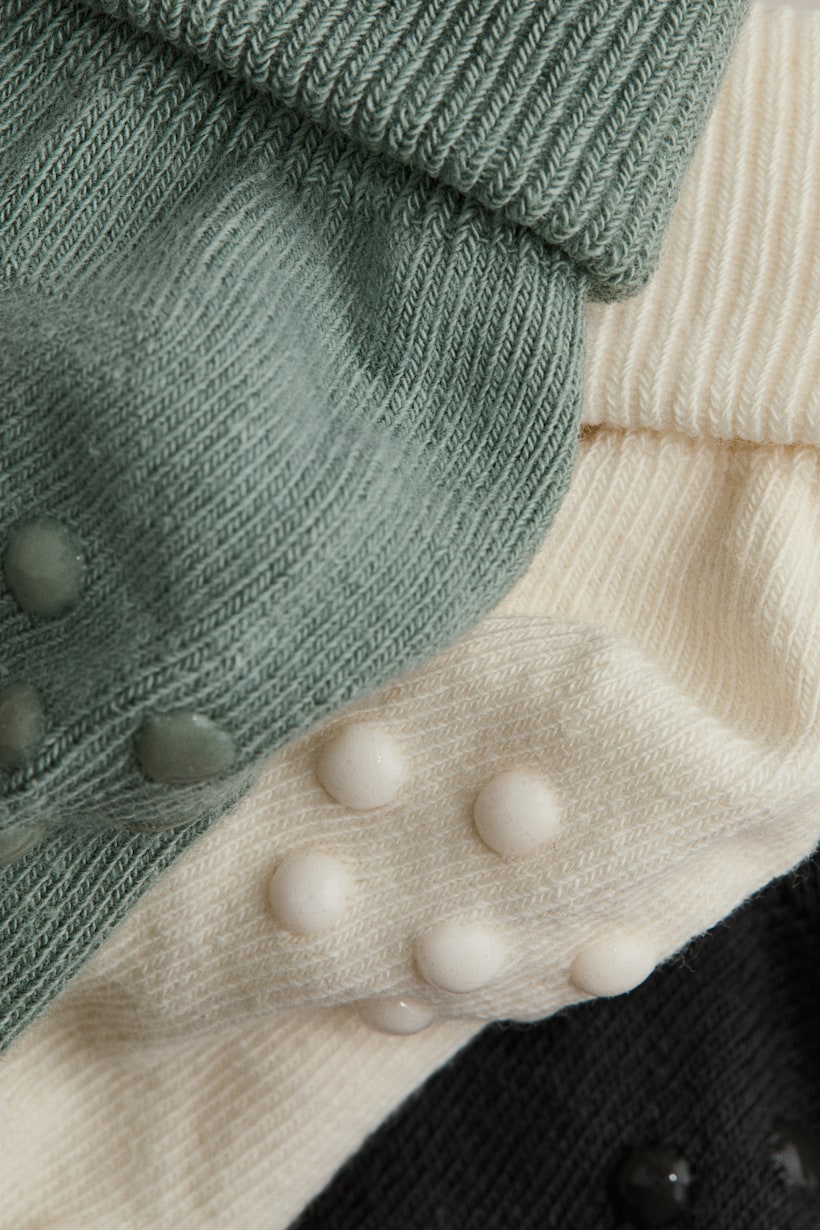 Green/dark gray 5-pack Non-slip Socks for kids | H&M CA
