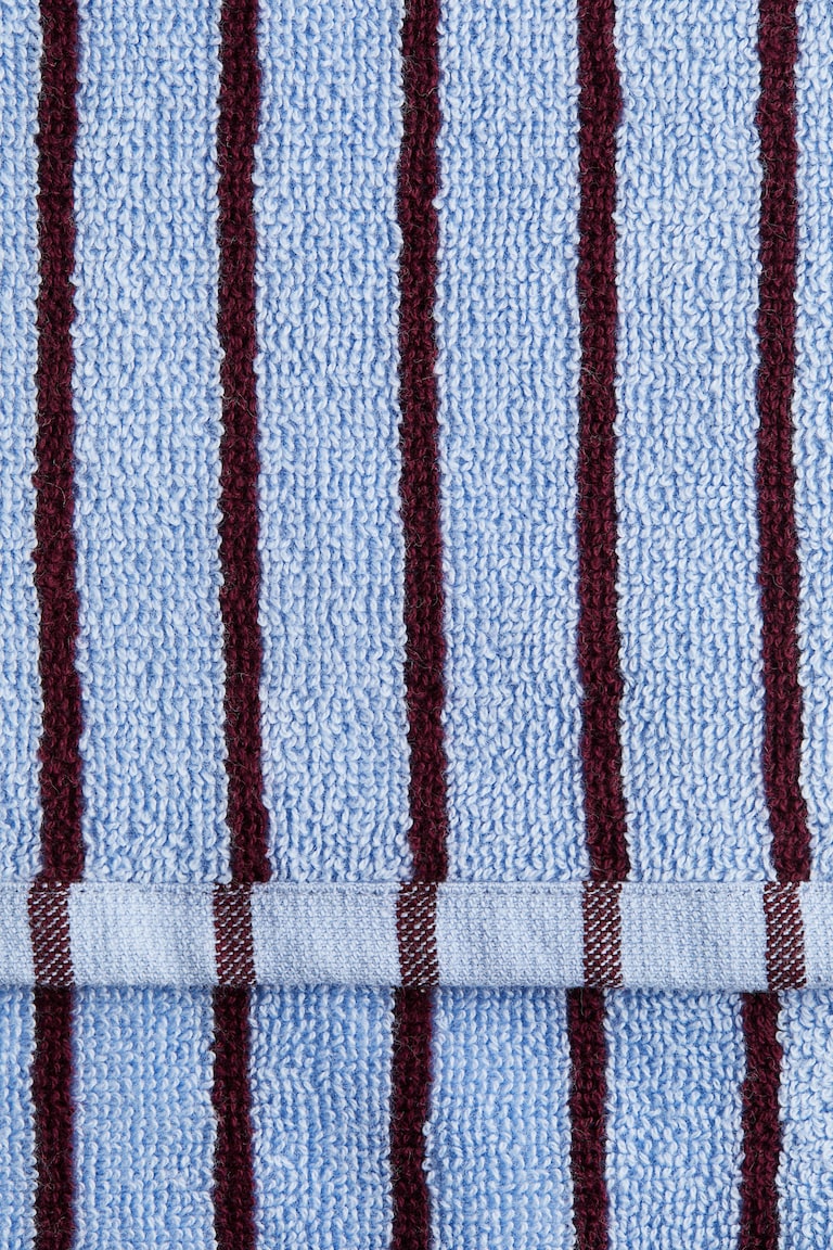 Striped Bath Towel - Light blue/striped - Home All | H&M US