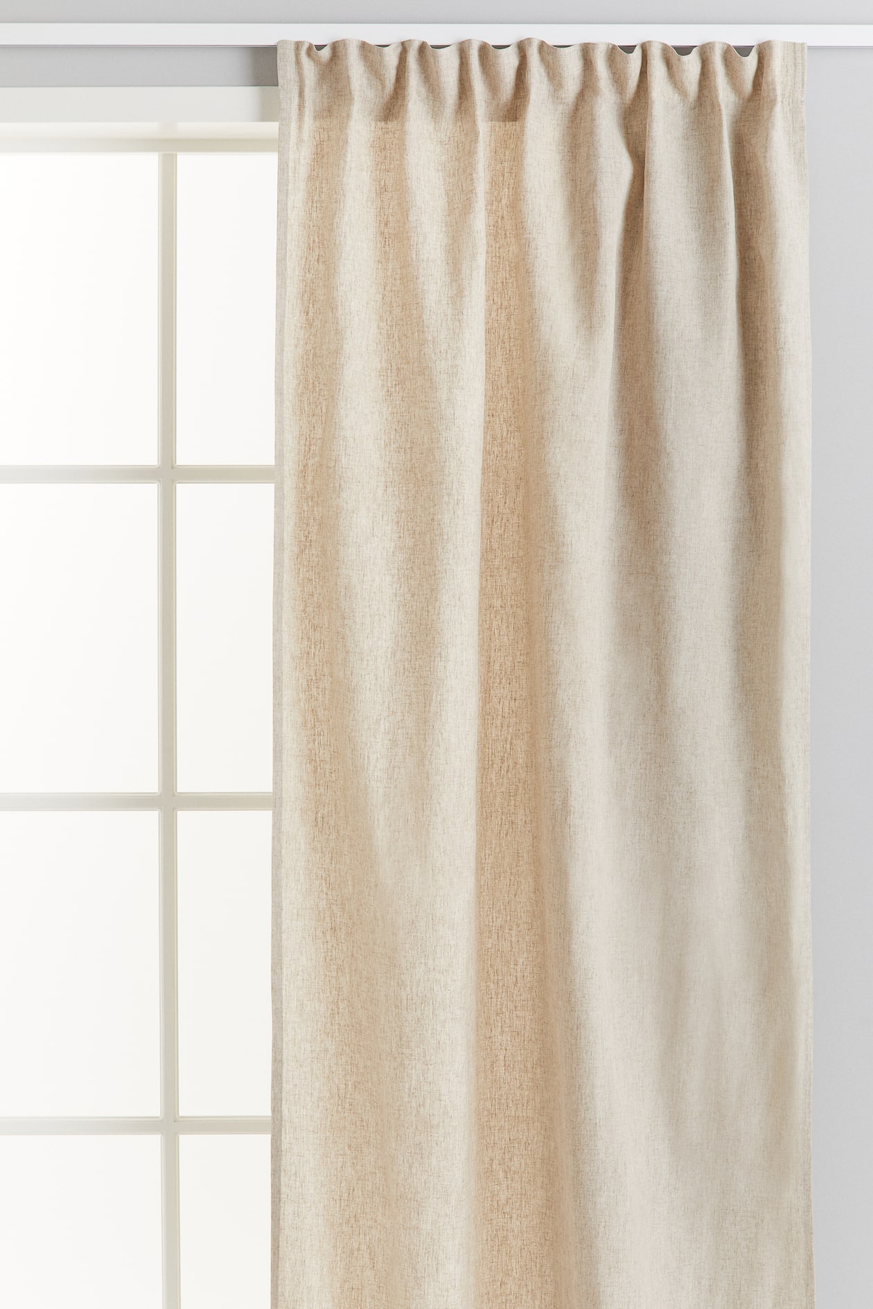 Beige 2-pack Long Lyocell-Blend Curtain Panels at H&M Home | H&M US