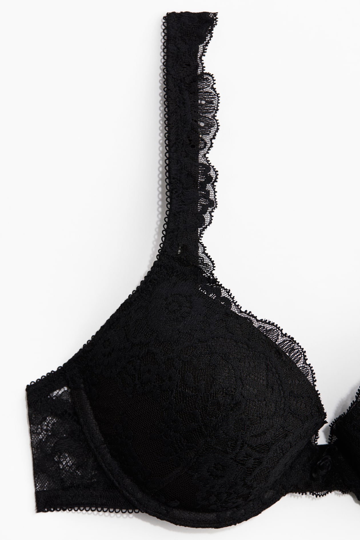 Women's Black Lace push-up bra | H&M IN
