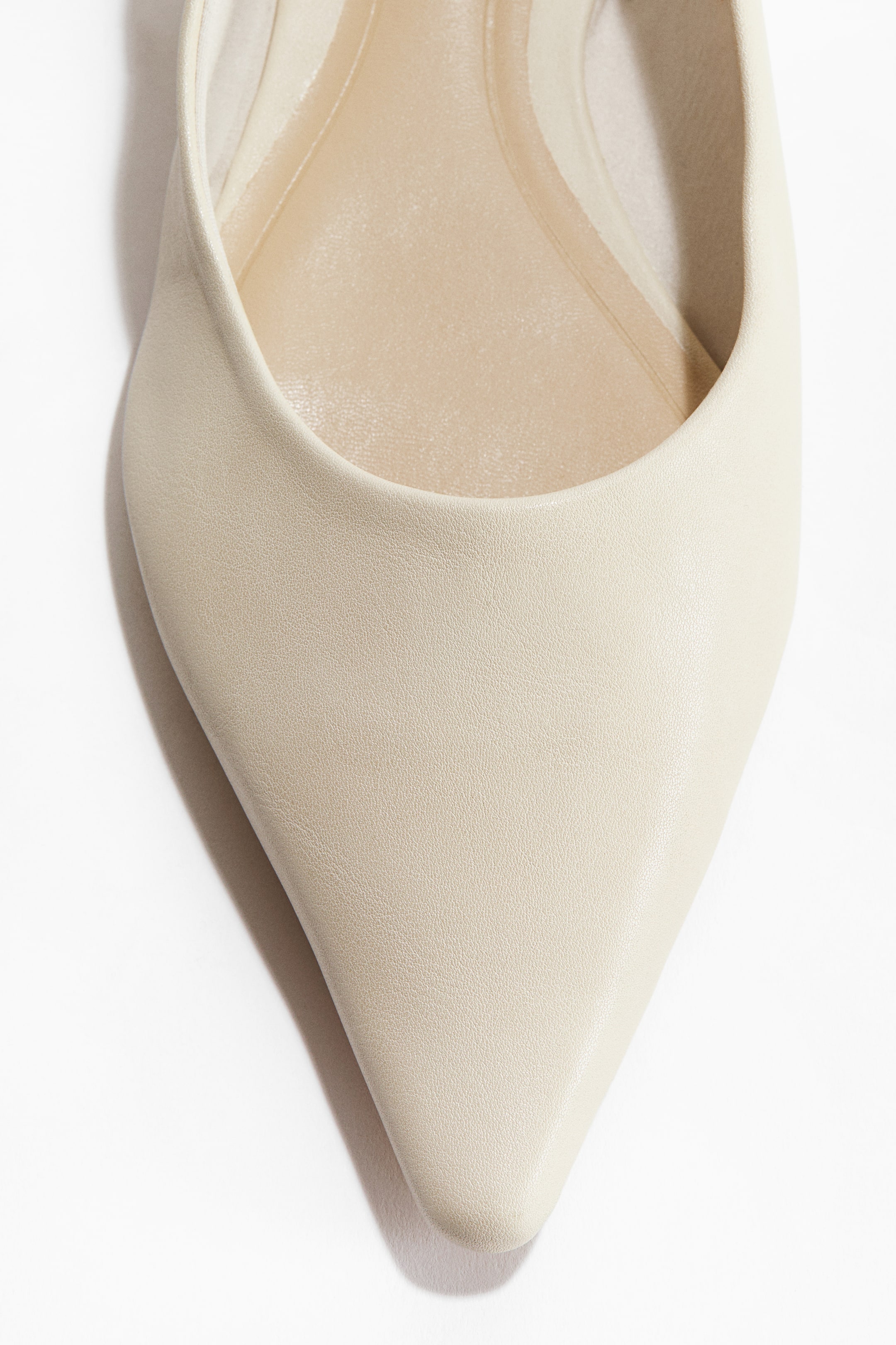 Women's Cream Pointed slingbacks | H&M IN
