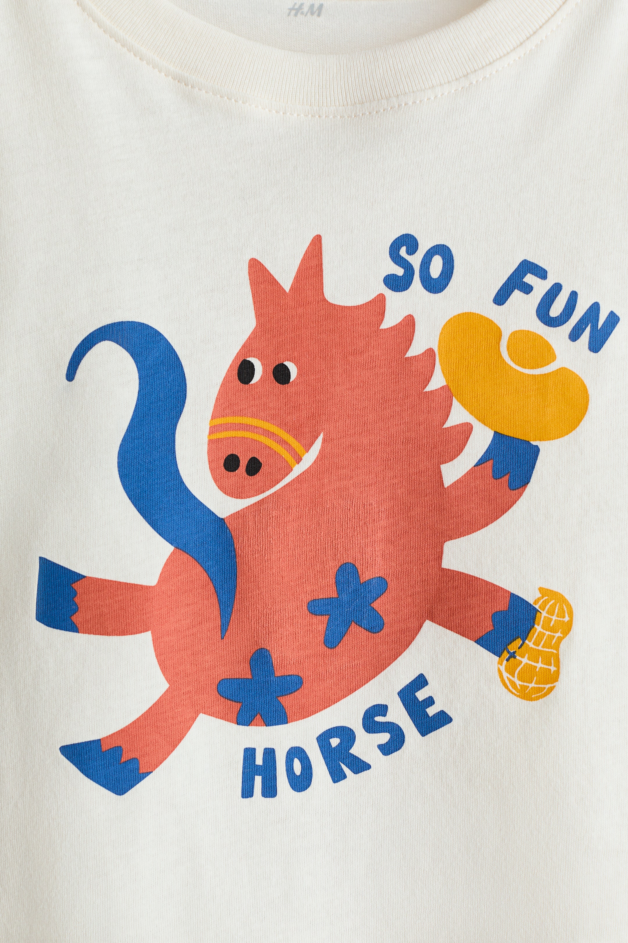 Printed T-shirt - White/Horse - Kids | H&M HK