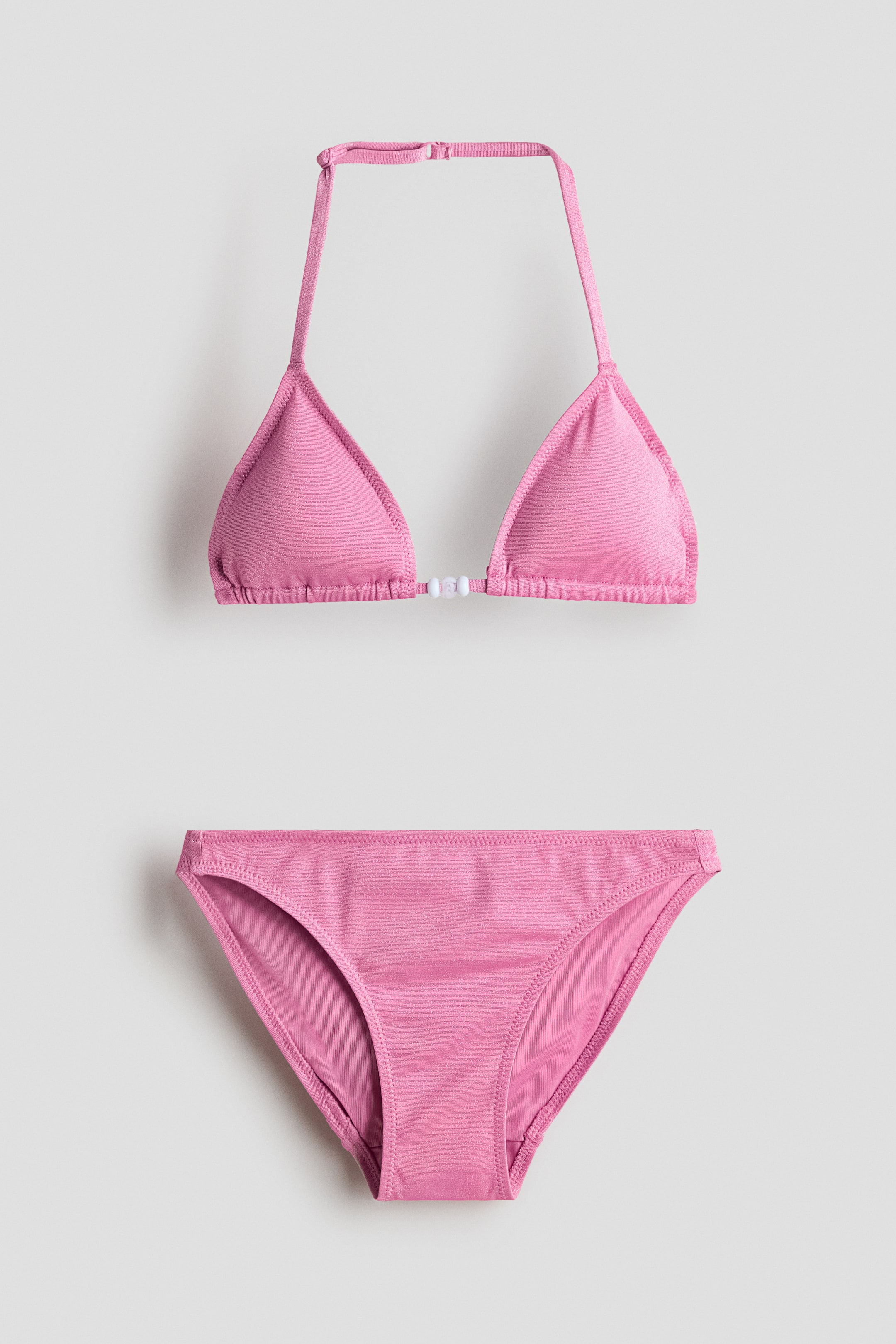 3-delt glitrende bikini-sett - Rosa - Kids | H&M NO