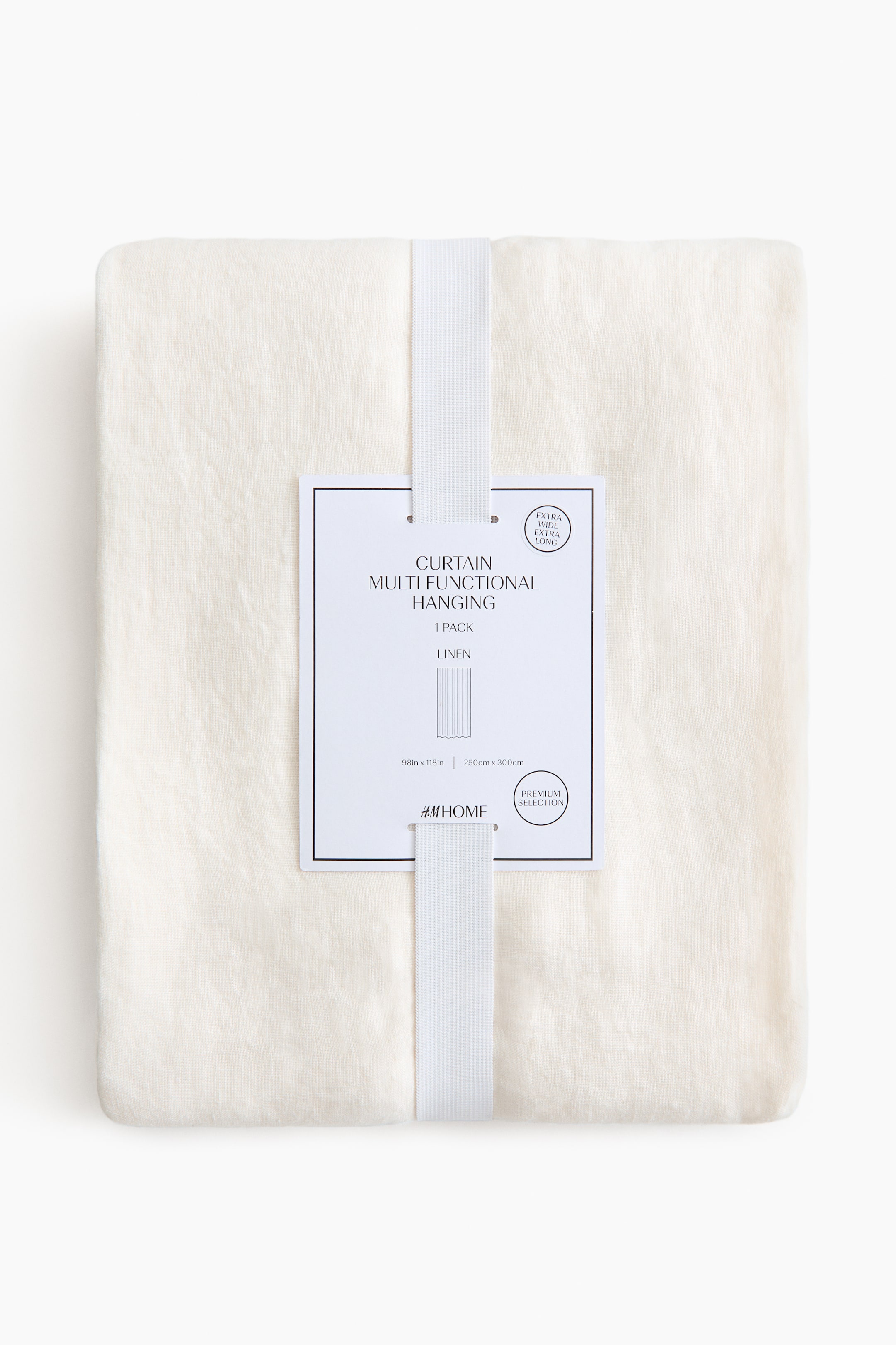 Pack de 1 panel de cortina largo y ancho - Crema - HOME | H&M ES