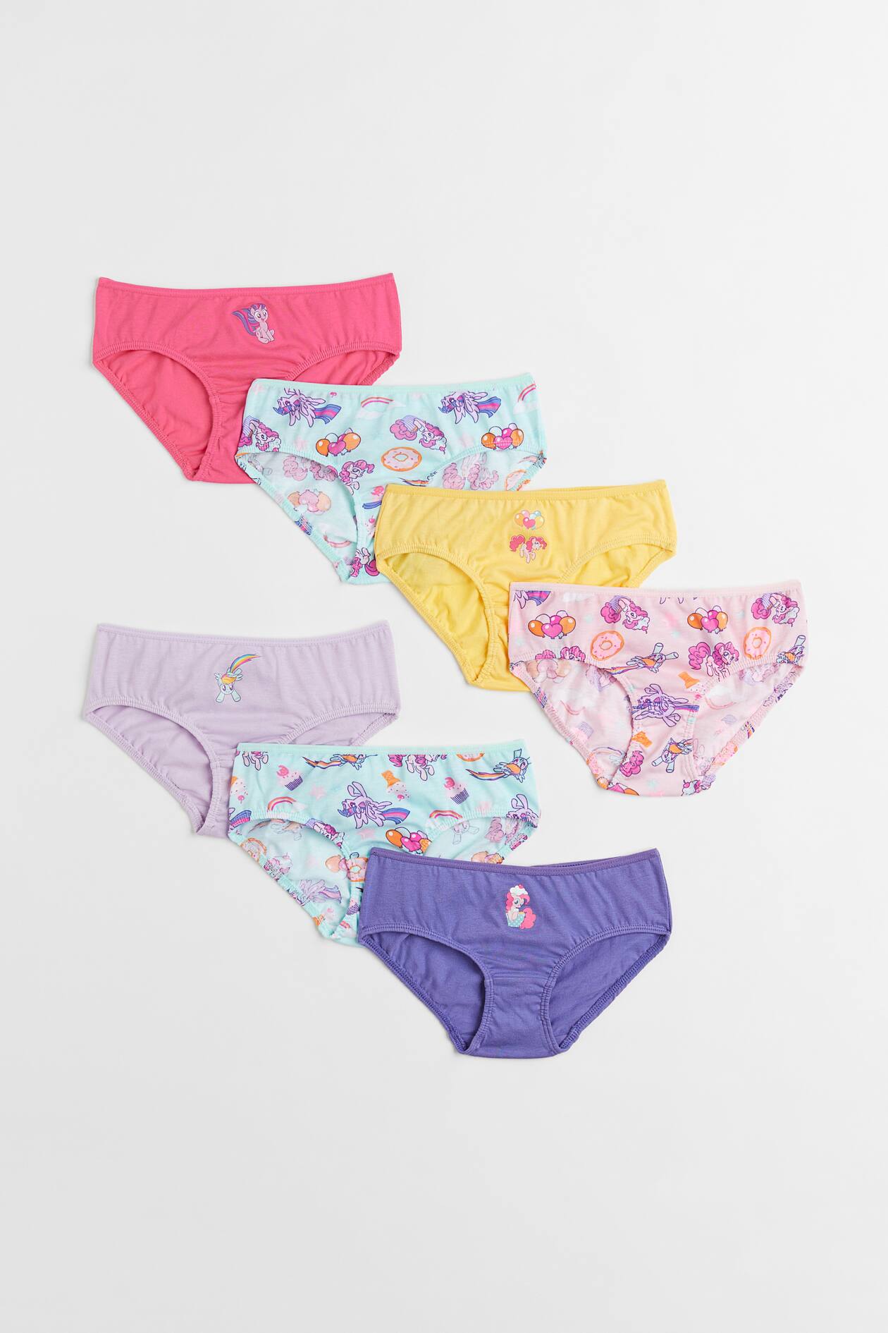 7-pack trosa i bomull - Normalhög midja - Rosa/My Little Pony - BARN ...
