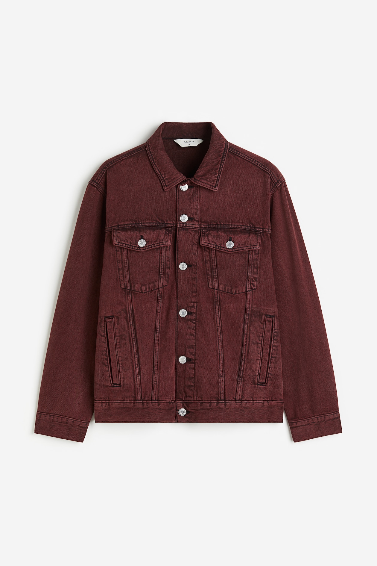 Relaxed Fit Denim Jacket - Denim red - Men | H&M US