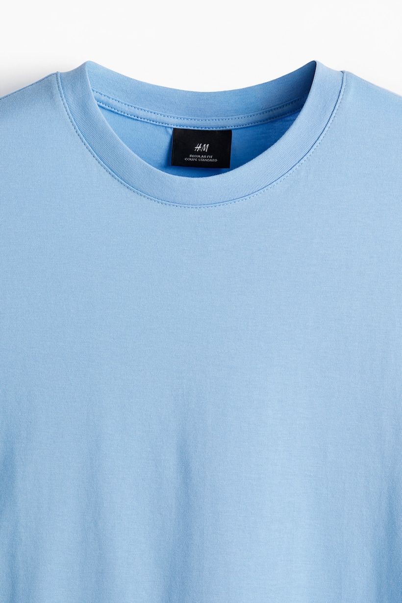 Regular Fit T-shirt - Light blue - Men | H&M US