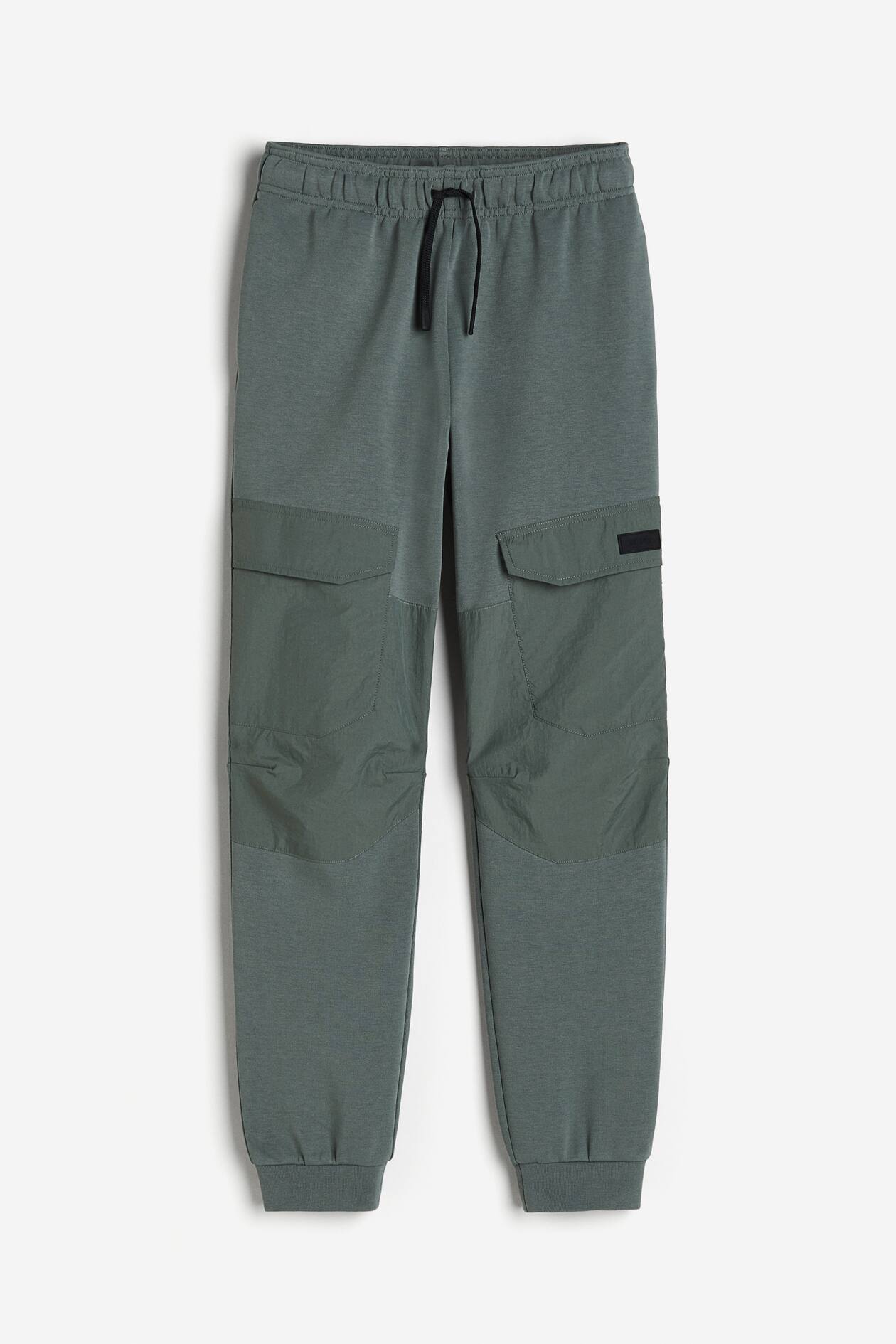 Cargo sports joggers - Dark khaki green - Kids | H&M GB