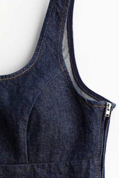 Women's Dark denim blue Denim Jumper | H&M US