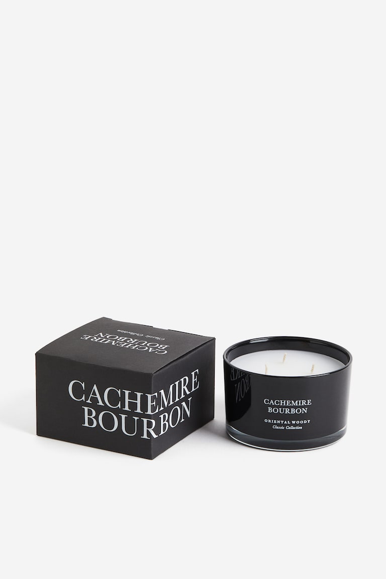 Cachemire Bourbon Scented Candle in Glass Holder at H&M Home | H&M US