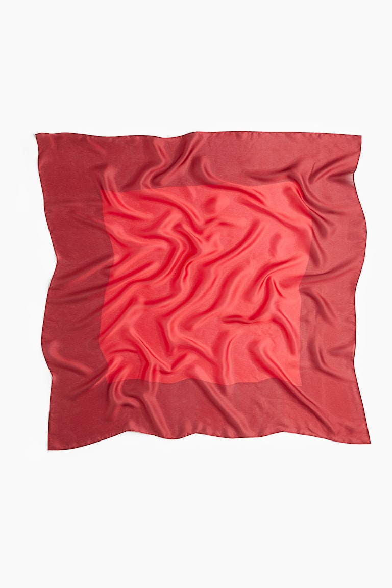 Women's Red/dark red Patterned Scarf - Accessories | H&M CA