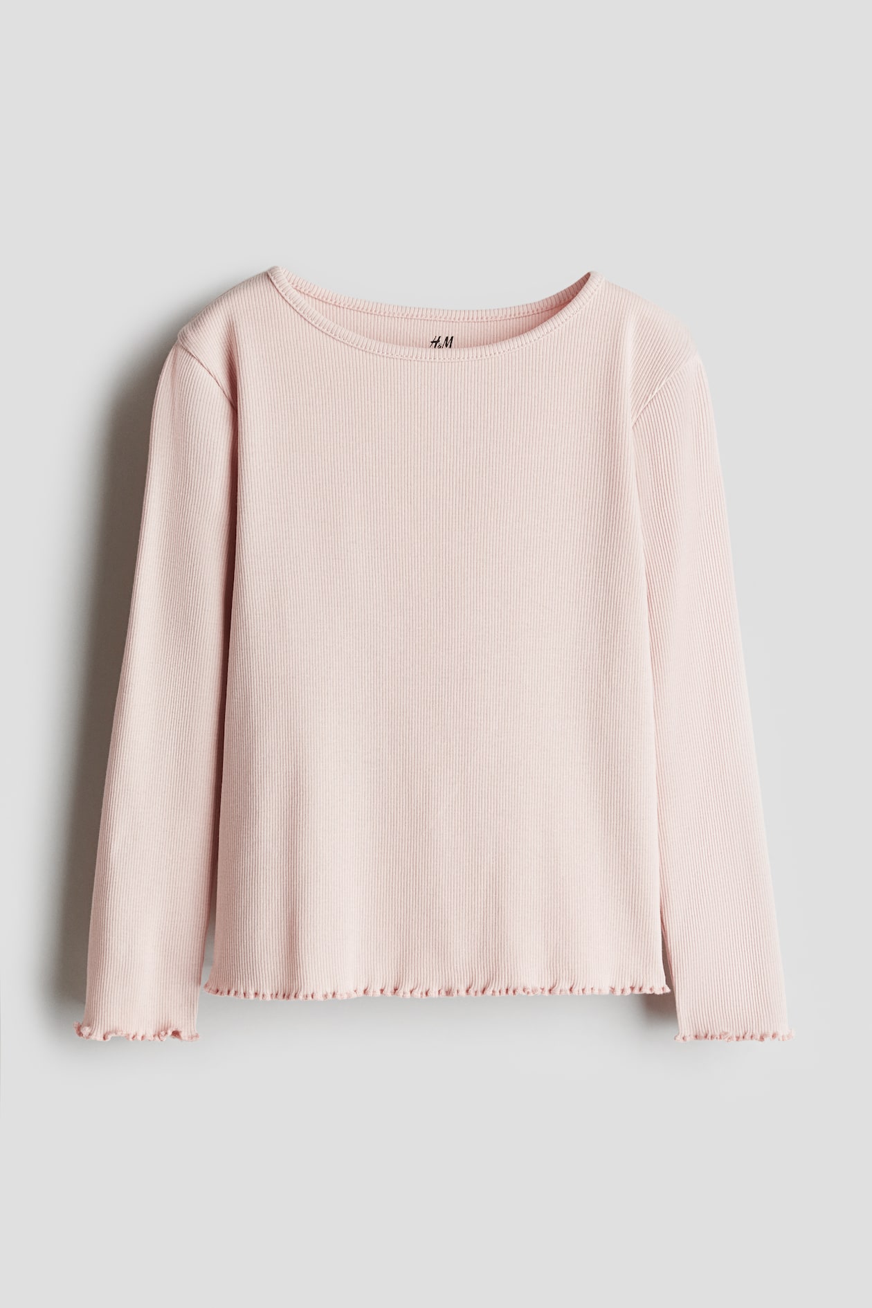 Μακρυμάνικη ζέρσεϊ μπλούζα - Ανοιχτό ροζ - Kids | H&M GR