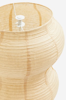 Golvlampa i rispapper - Ljusbeige - Home All | H&M SE