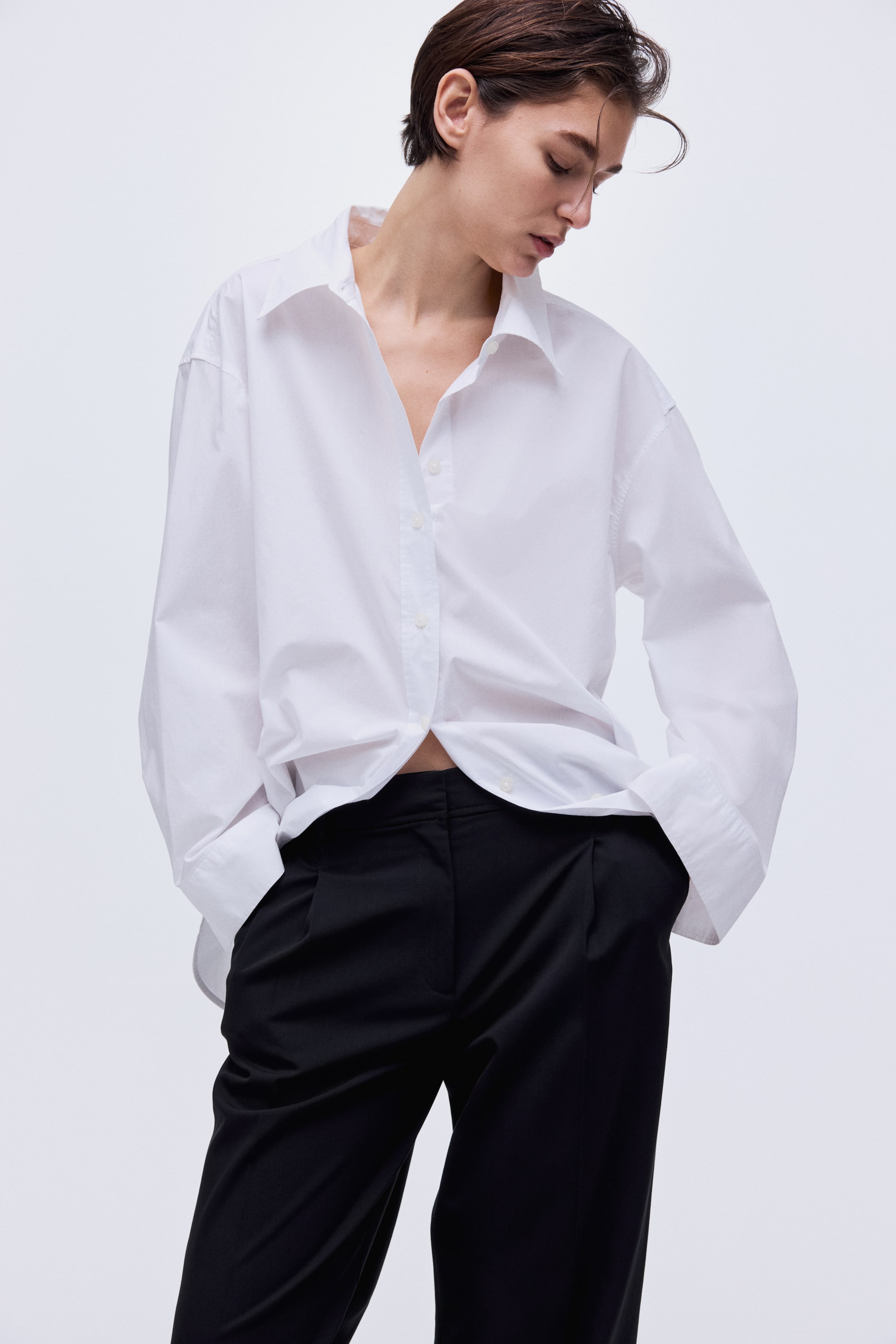 Women's Black Wide-Leg Pants | H&M CA